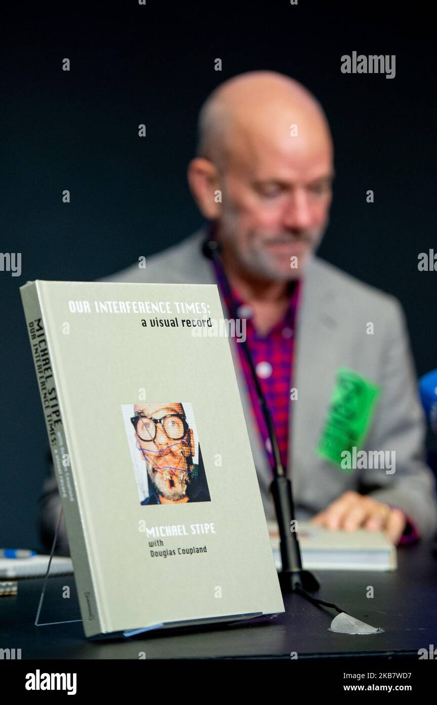 Michael Stipe attends the press conference for the presentation of his ...