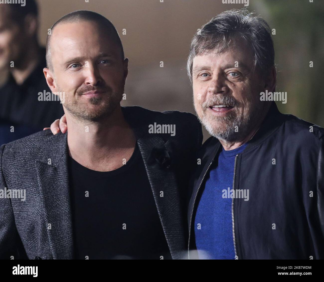 WESTWOOD, LOS ANGELES, CALIFORNIA, USA - OCTOBER 07: Actors Aaron Paul ...