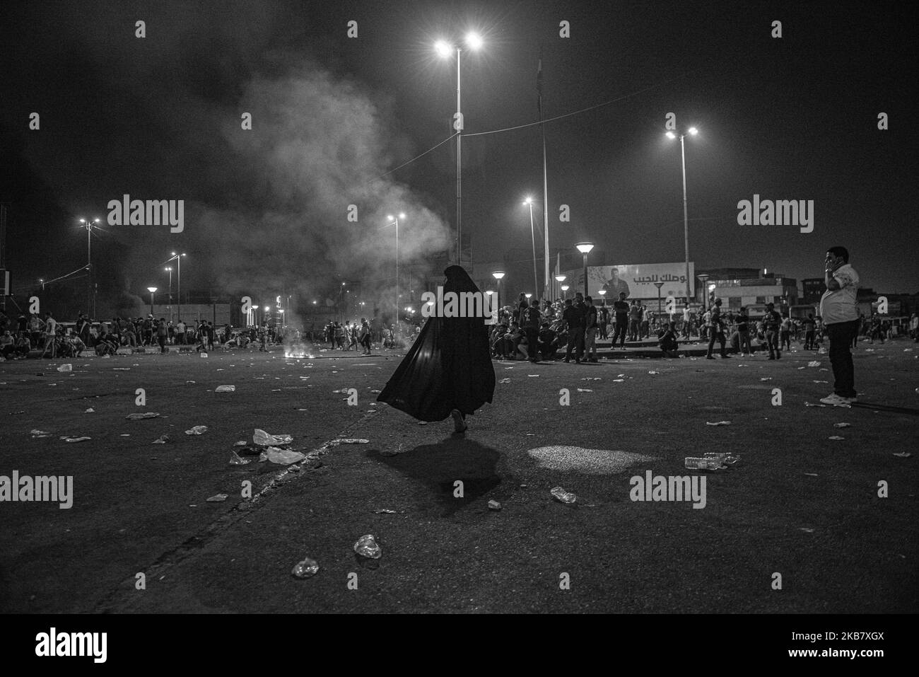 (EDITOR NOTE: This image has been converted in black and white) Iraqi ...