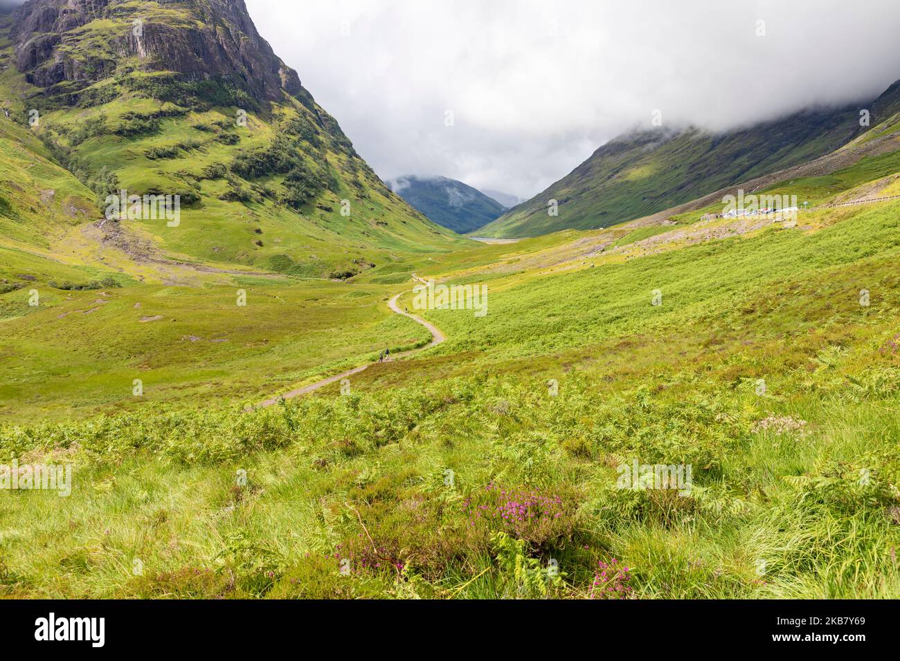 Glencoe Scottish highlands natural landscape with mountains and hills ...