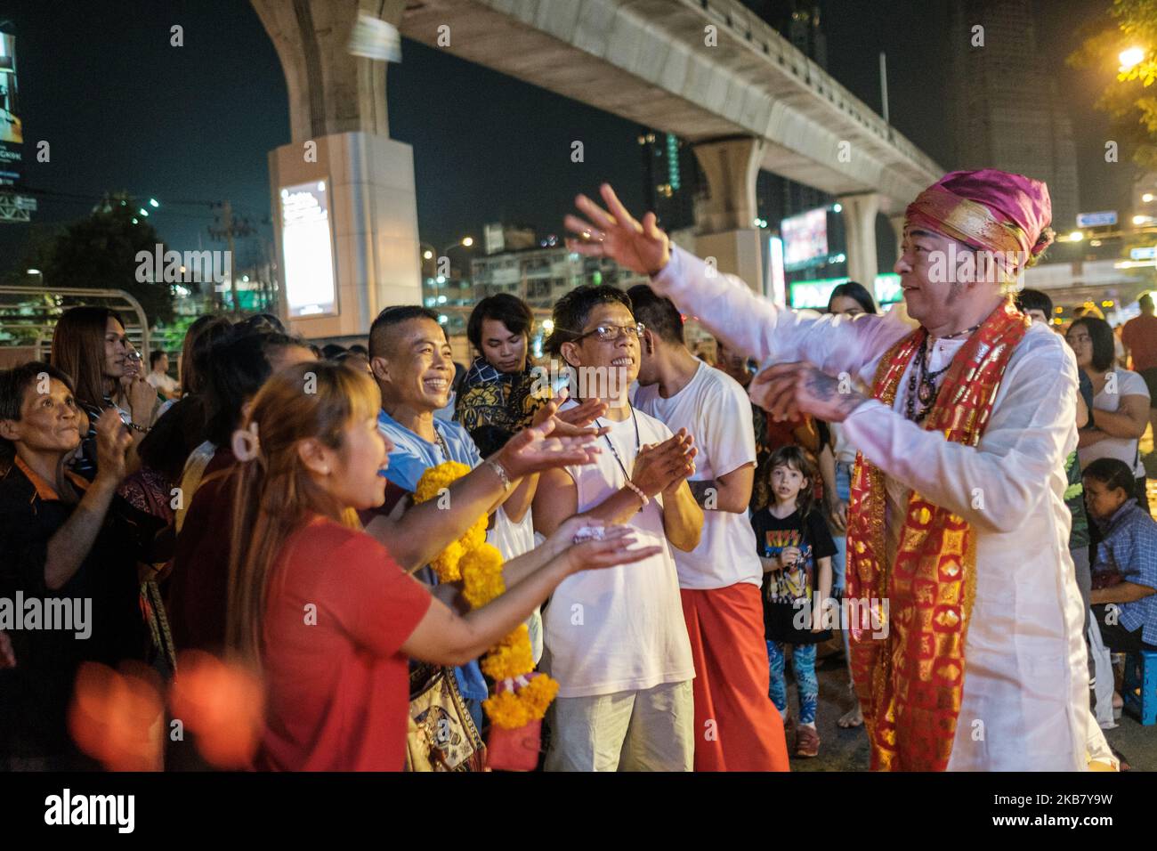 Worshippers celebrate the end of the 9-day long Navratri festival on ...