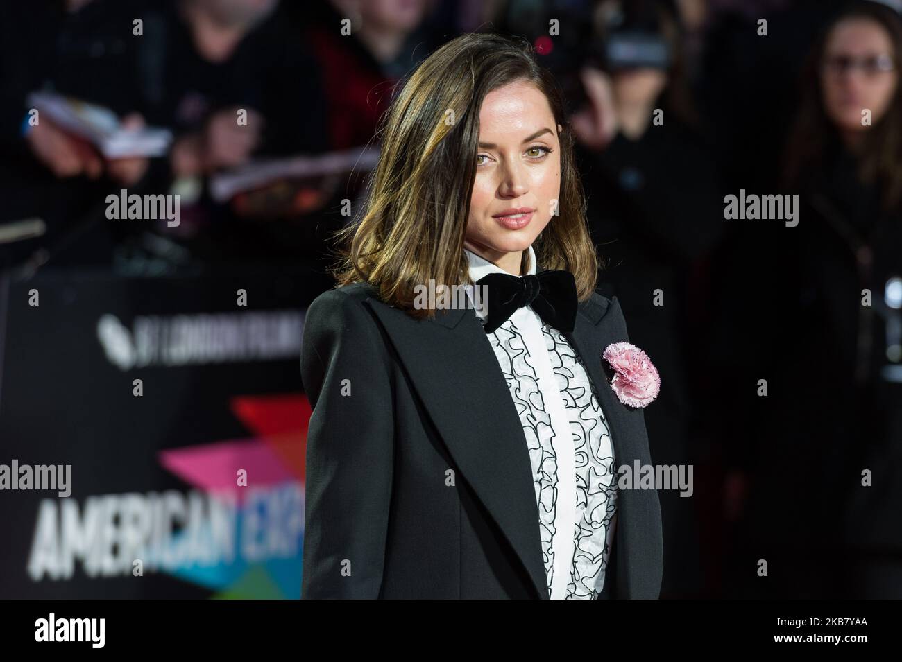 Ana de Armas attends the European film premiere of 'Knives Out' at ...