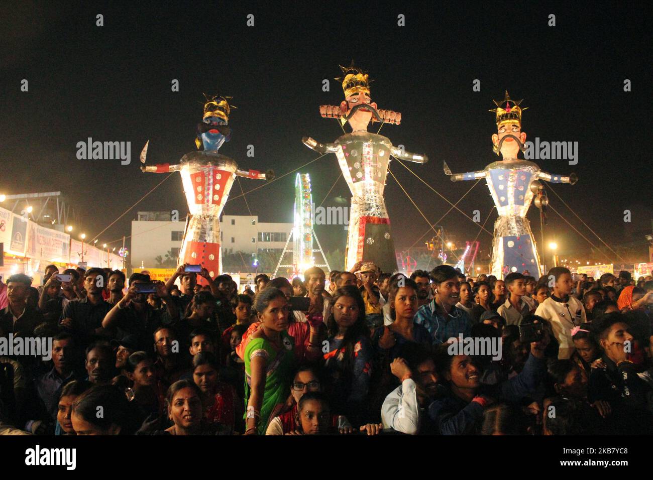 Giant effigies of demon king ravana hi-res stock photography and images ...