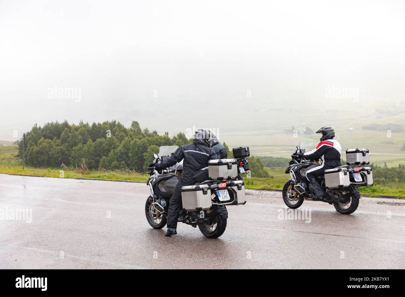 Motorcycle touring in Scotland group of European visitors tour on BMW ...