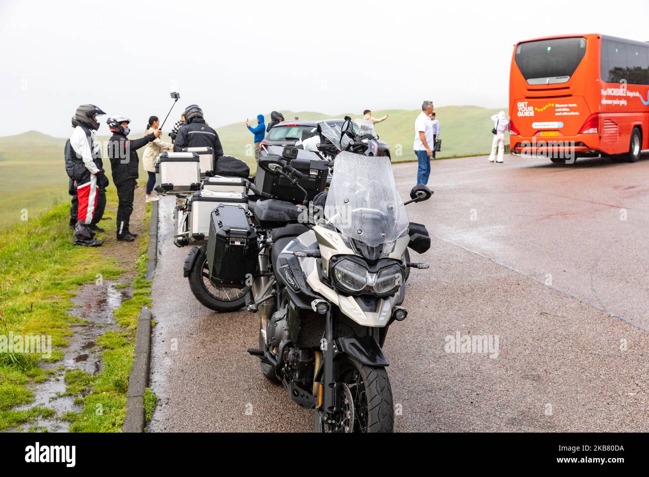 Motorcycle touring in Scotland group of European visitors tour on BMW ...
