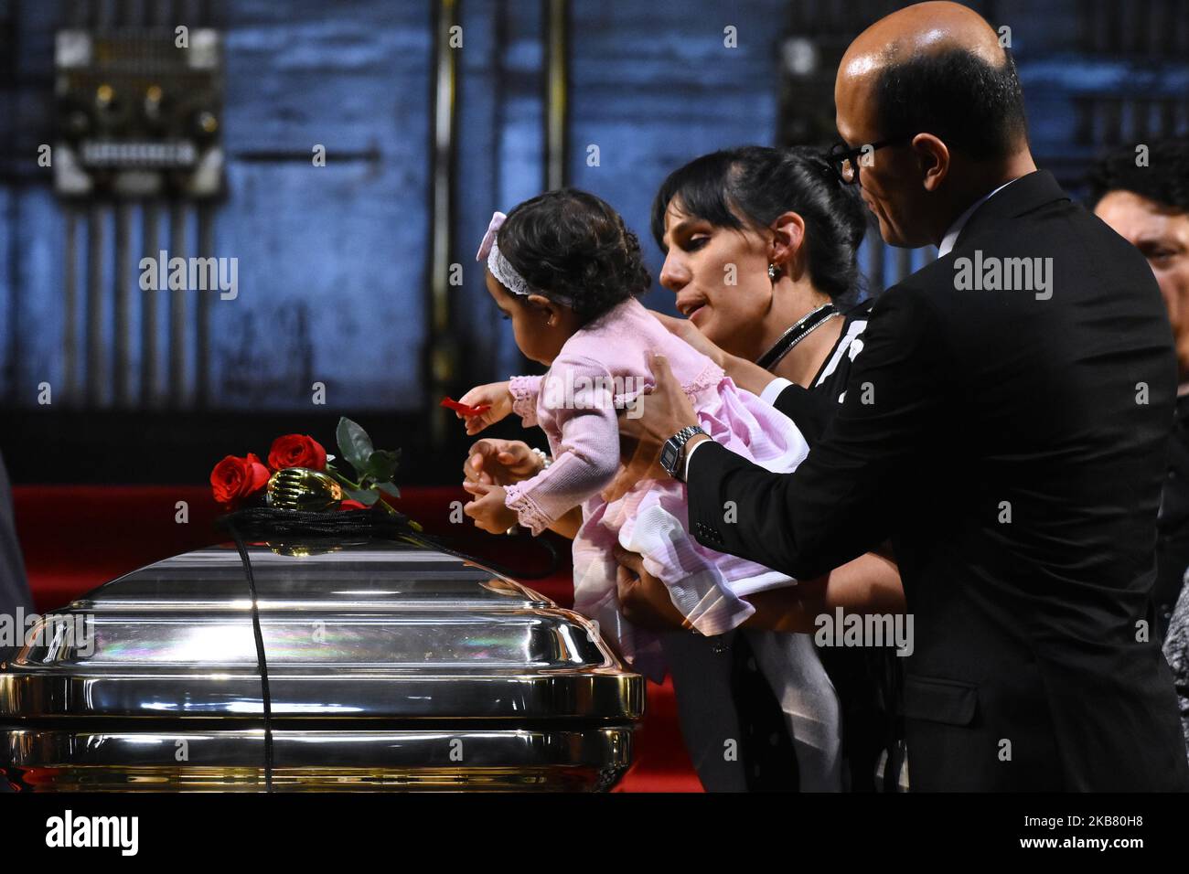 Marysol Estrella Ortíz Noreña during a posthumous tribute of Singer ...