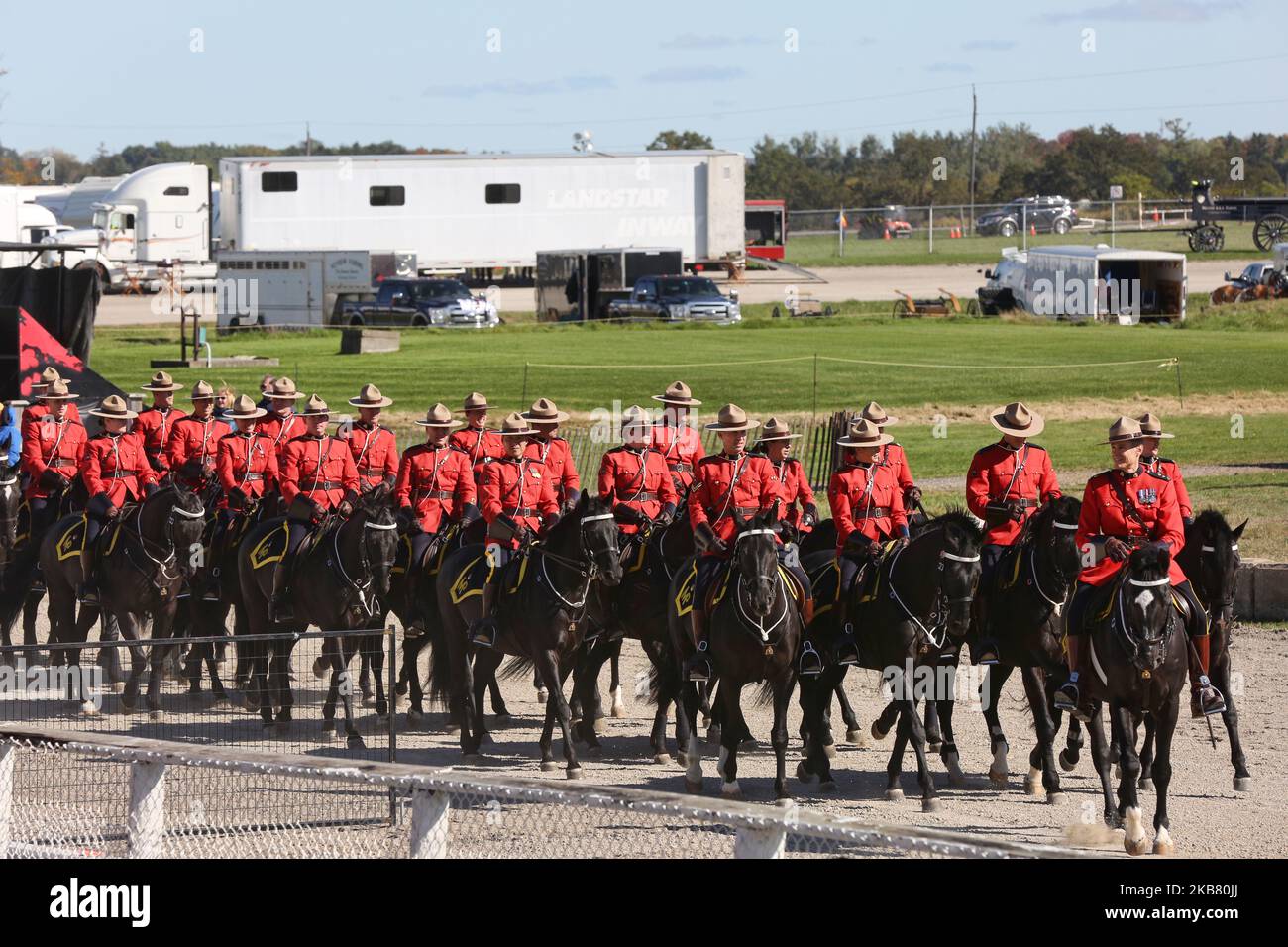 Members of the RCMP (Royal Canadian Mounted Police) perform on ...