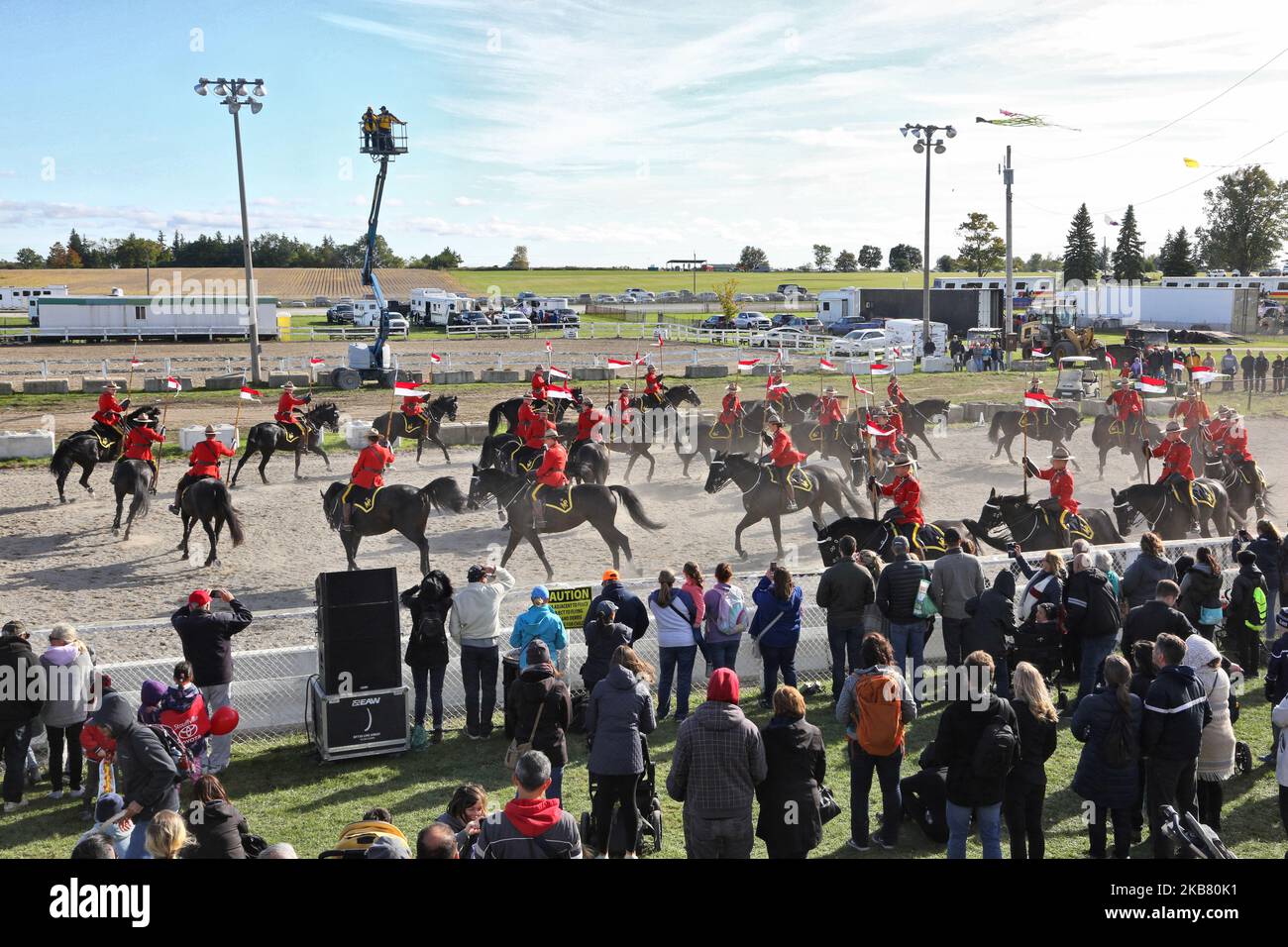 Members of the RCMP (Royal Canadian Mounted Police) perform on ...