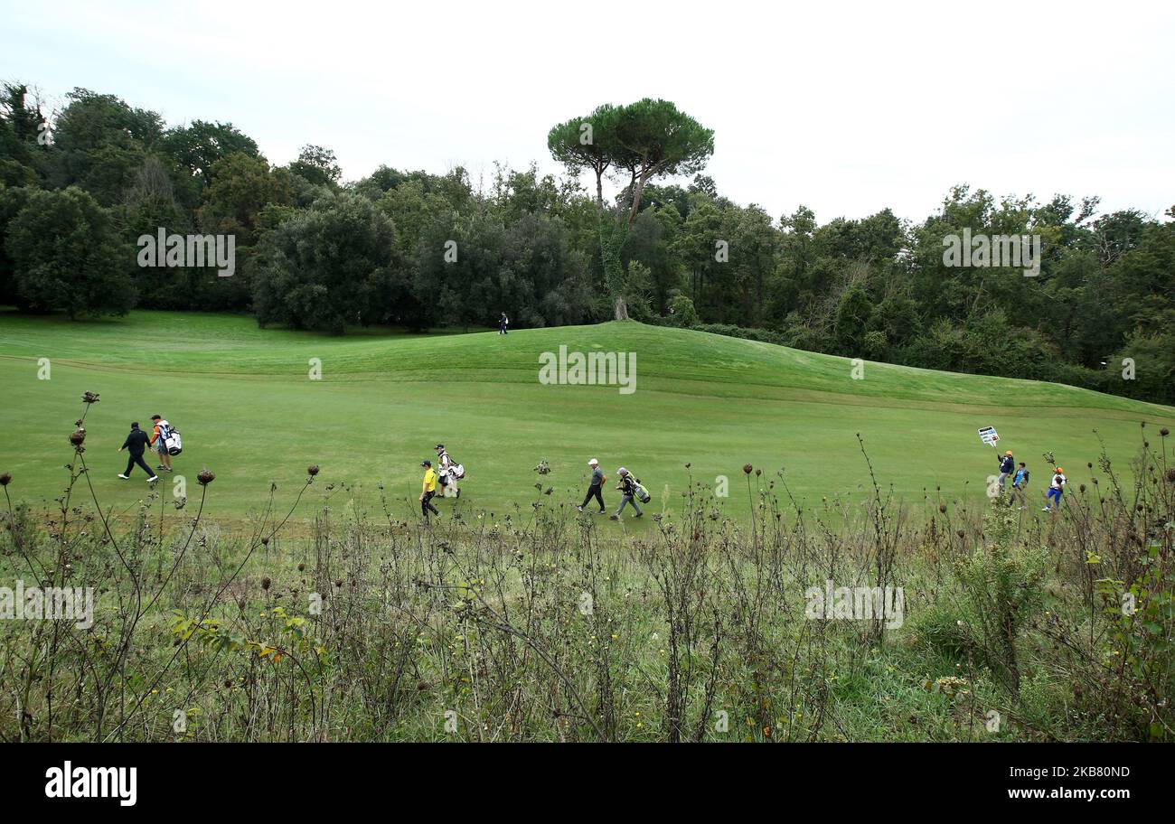 A general view of the Olgiata Golf Club during the Draw for Rounds 1 ...