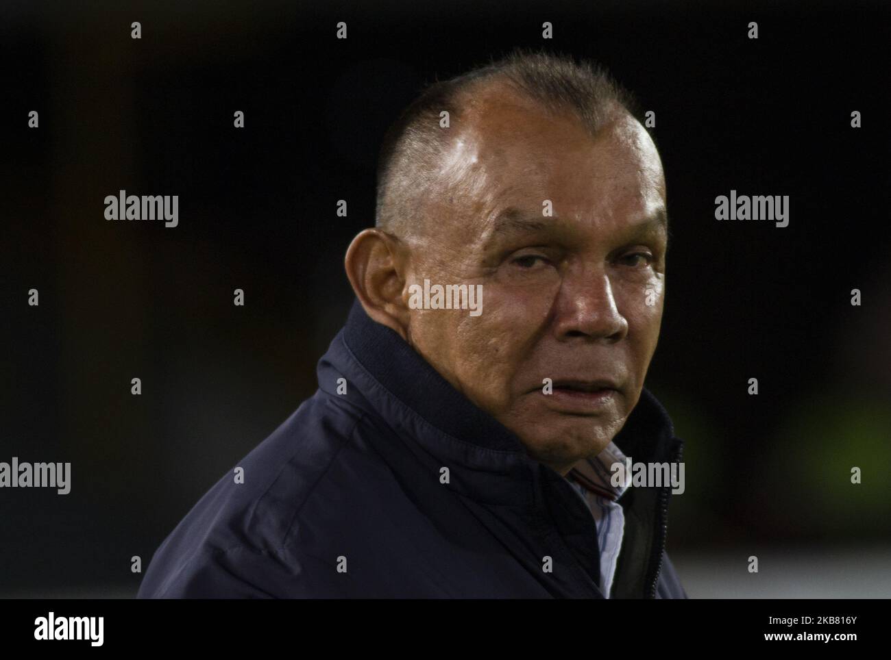 Jorge Luis Bernal coach of Atletico Huila during a match between ...