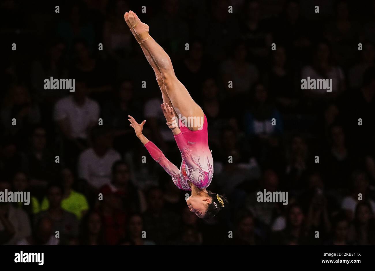 Tingting Liu of China during balance beam for women at the 49th FIG ...