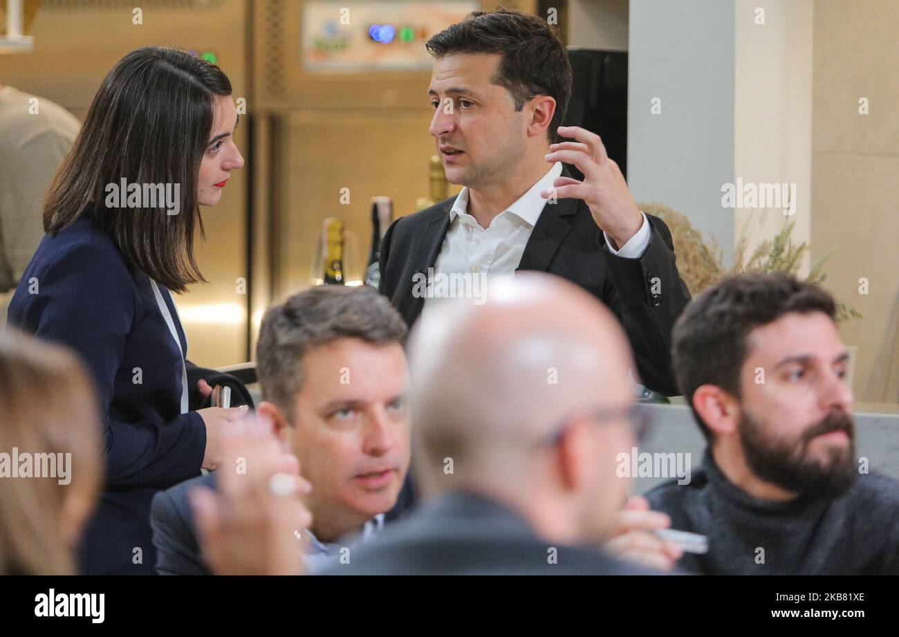 President Volodymyr Zelensky Talks To His Press Secretary Yulia Mendel