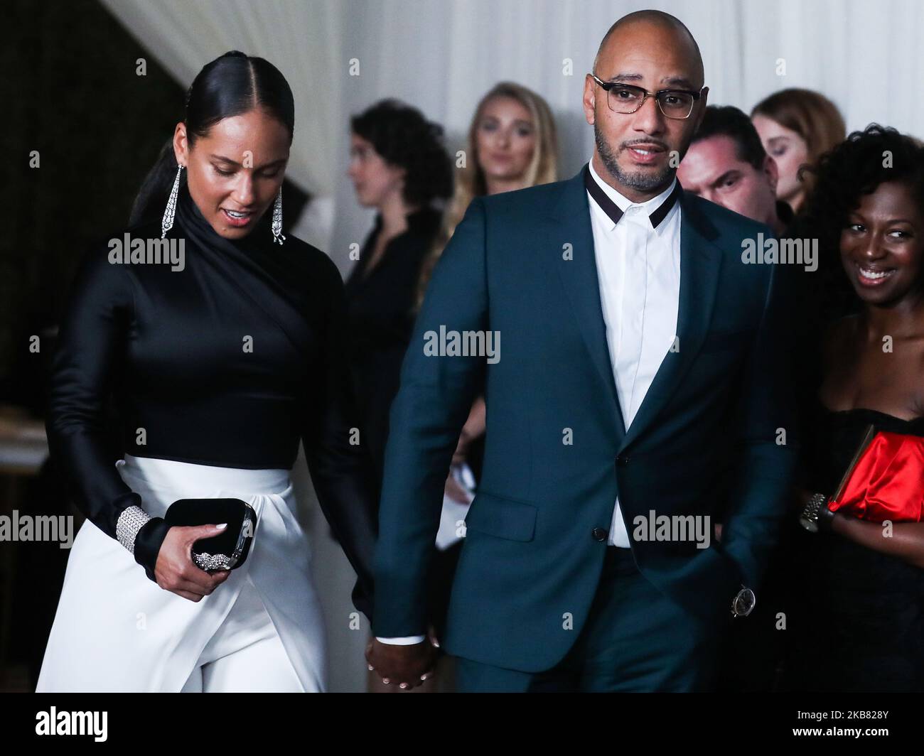 Alicia keys and her husband swizz beatz hi-res stock photography and ...