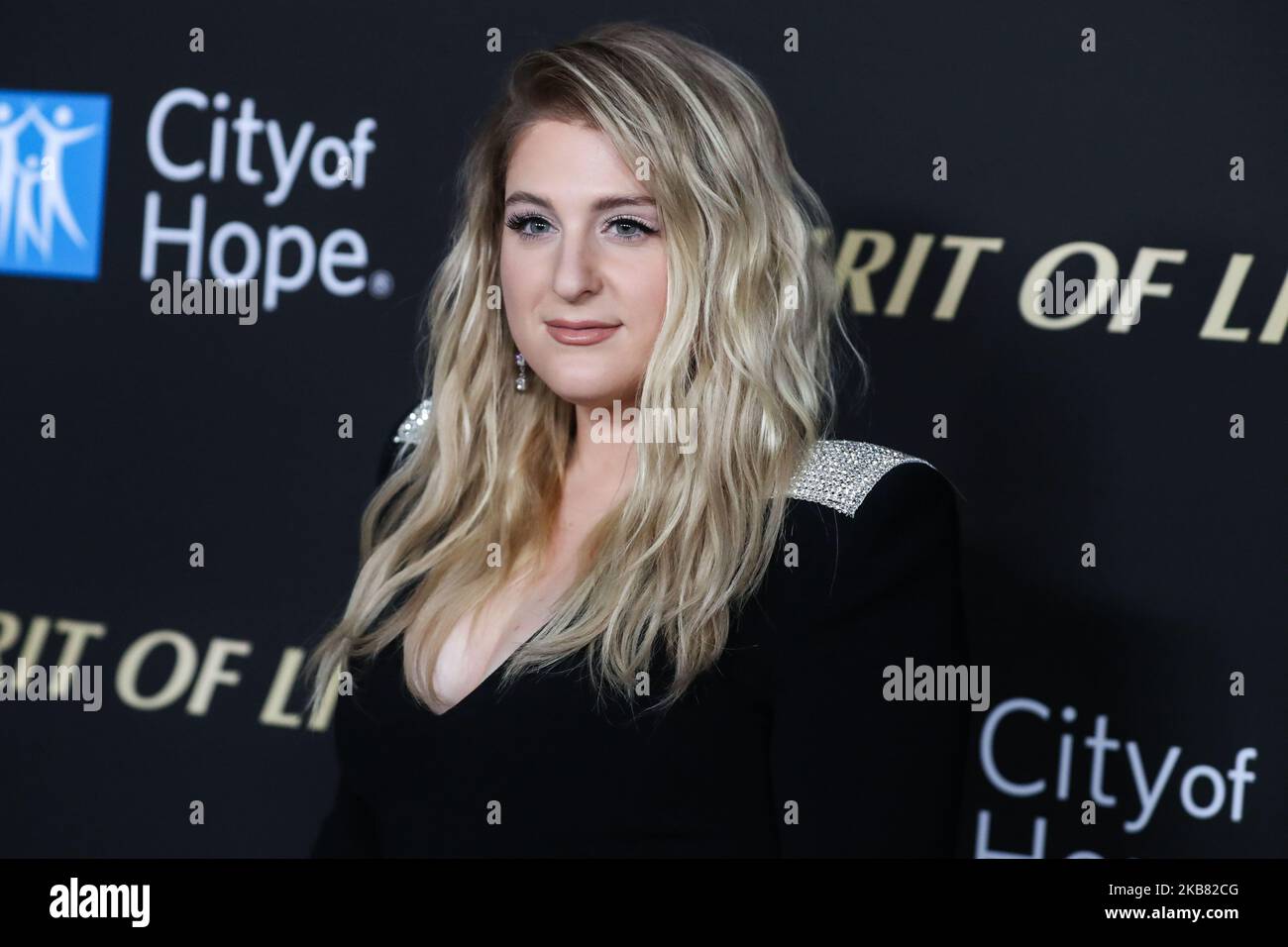 SANTA MONICA, LOS ANGELES, CALIFORNIA, USA - OCTOBER 10: Singer Meghan ...