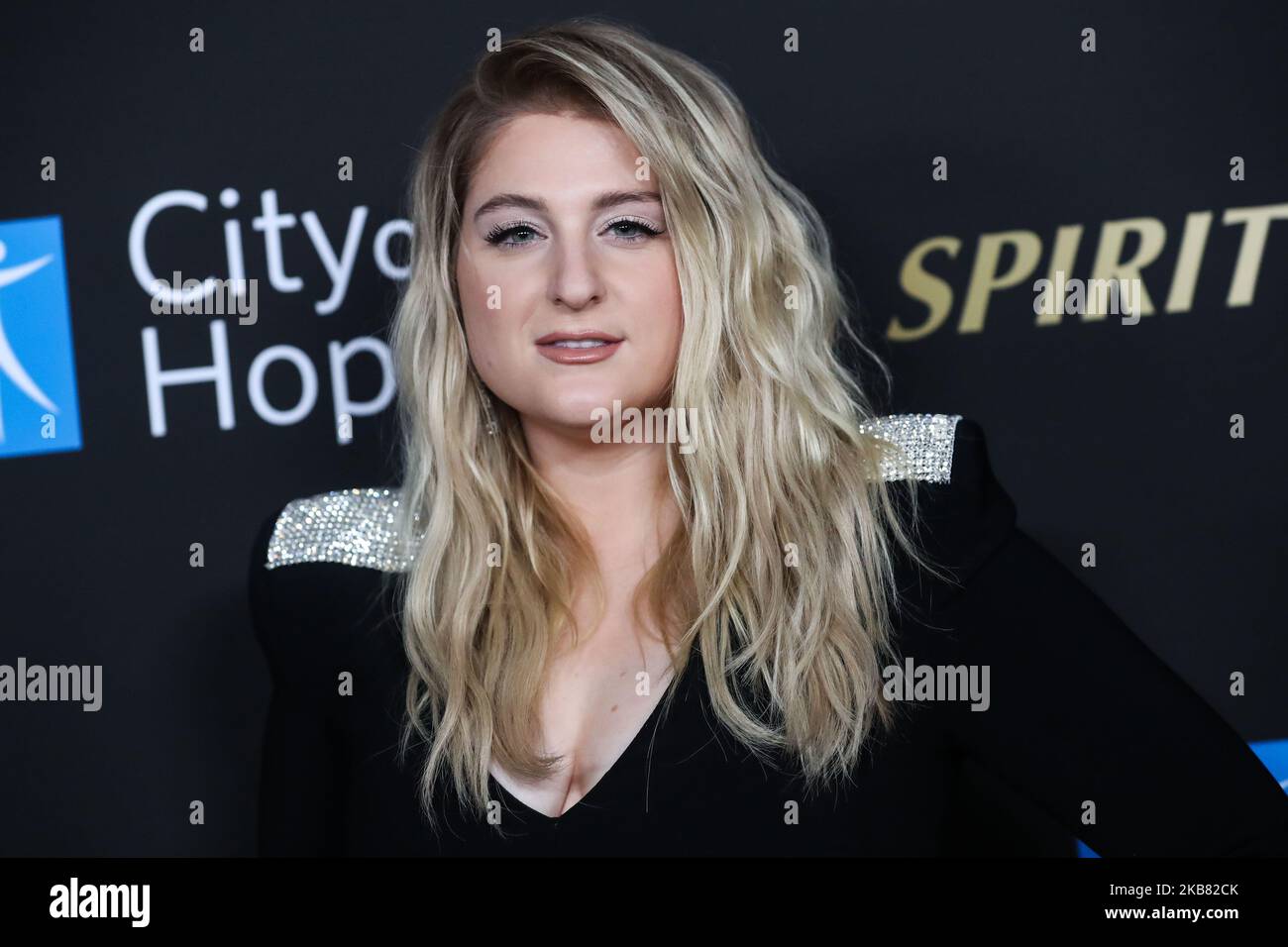 SANTA MONICA, LOS ANGELES, CALIFORNIA, USA - OCTOBER 10: Singer Meghan ...