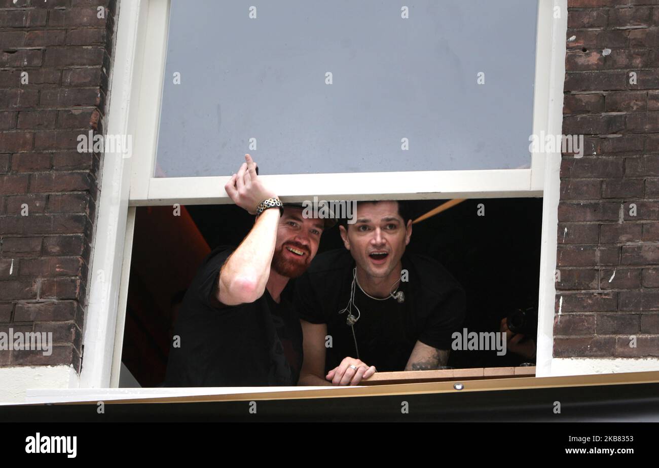 Mark Sheehan guitarist (L) and Daniel O'Donoghue (R) vocalist of the ...