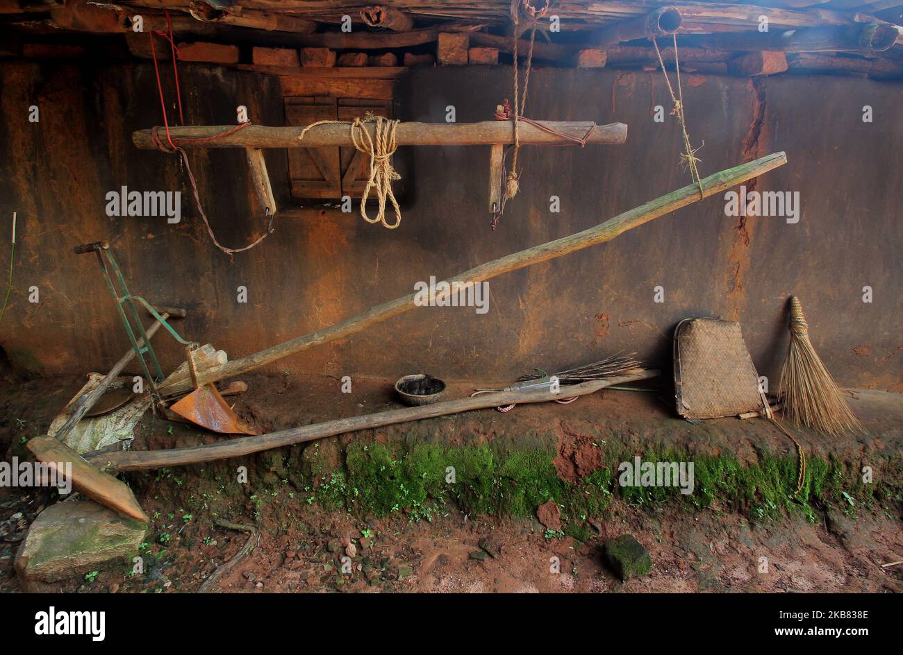 Tribal peoples traditional agricultural instruments hi-res stock ...