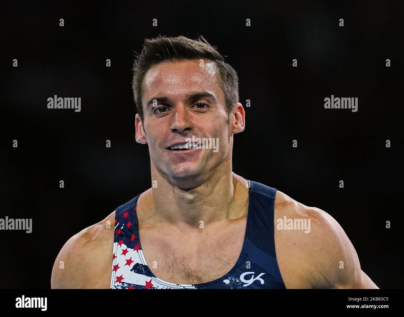 Samuel Mikulak of United States of America during floor exercise for ...
