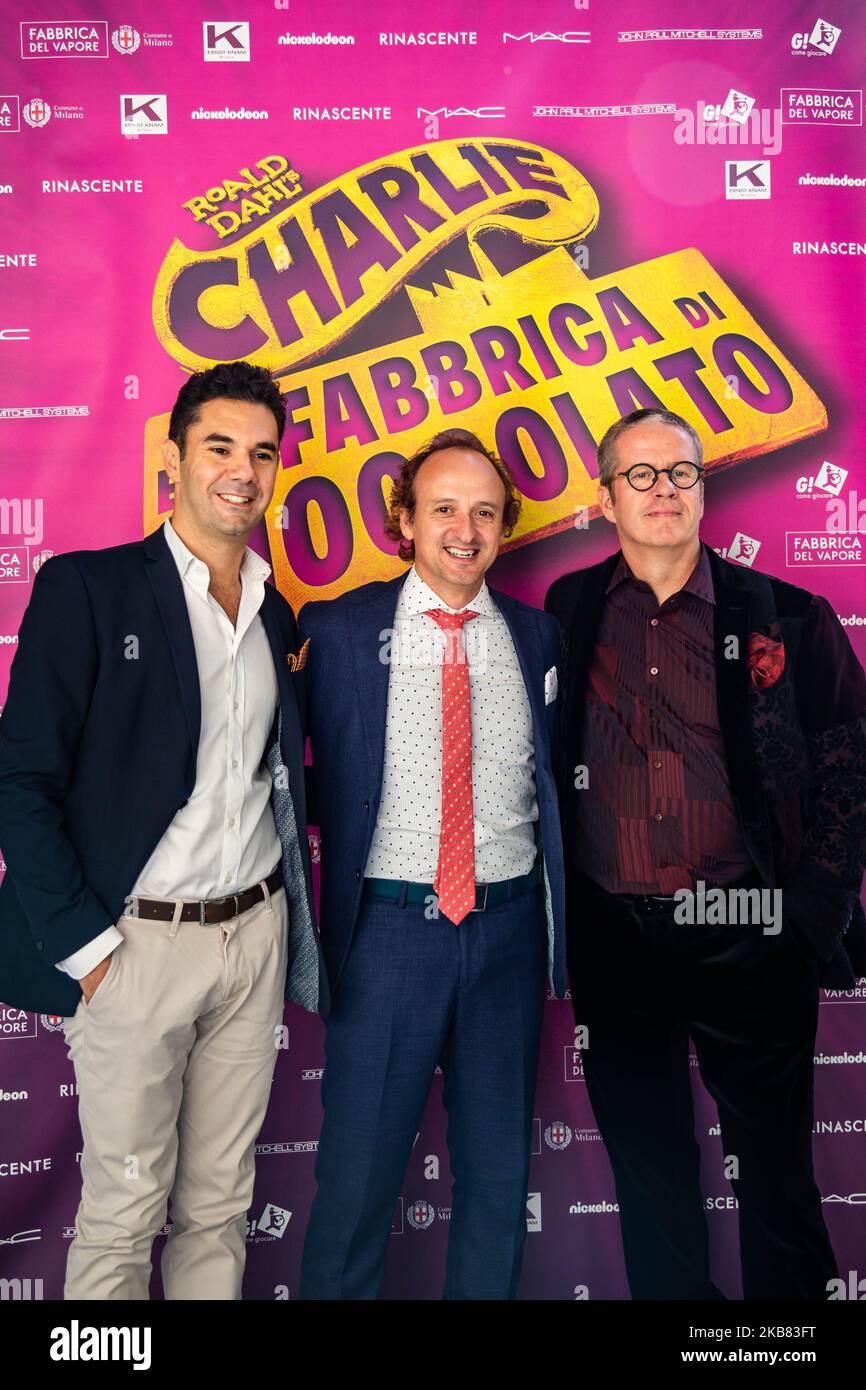 Ernst Knam, Christian Ginepro, Federico Bellone attending the photocall ...