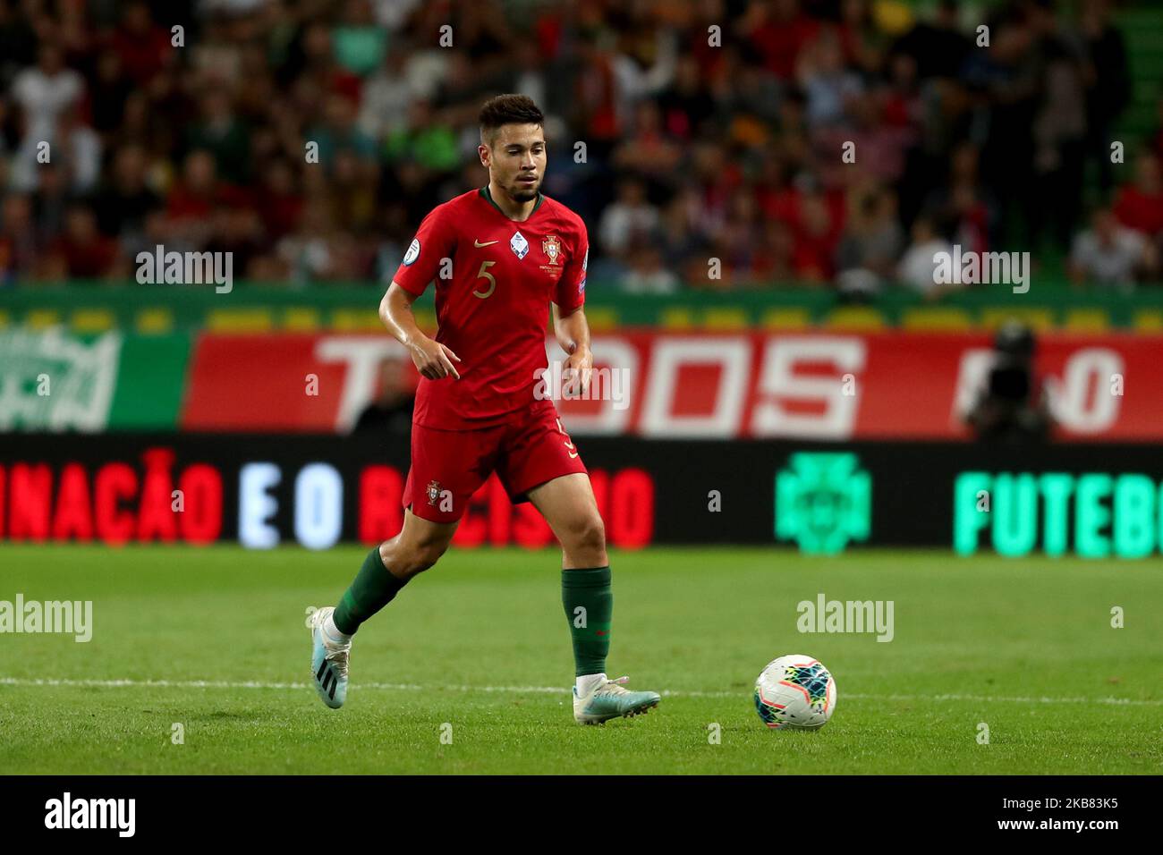 Portugal's defender Raphael Guerreiro in action during the Euro 2020 ...