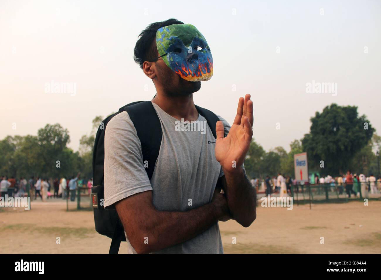 Demonstrators hold placards as they organised a silent peaceful protest ...