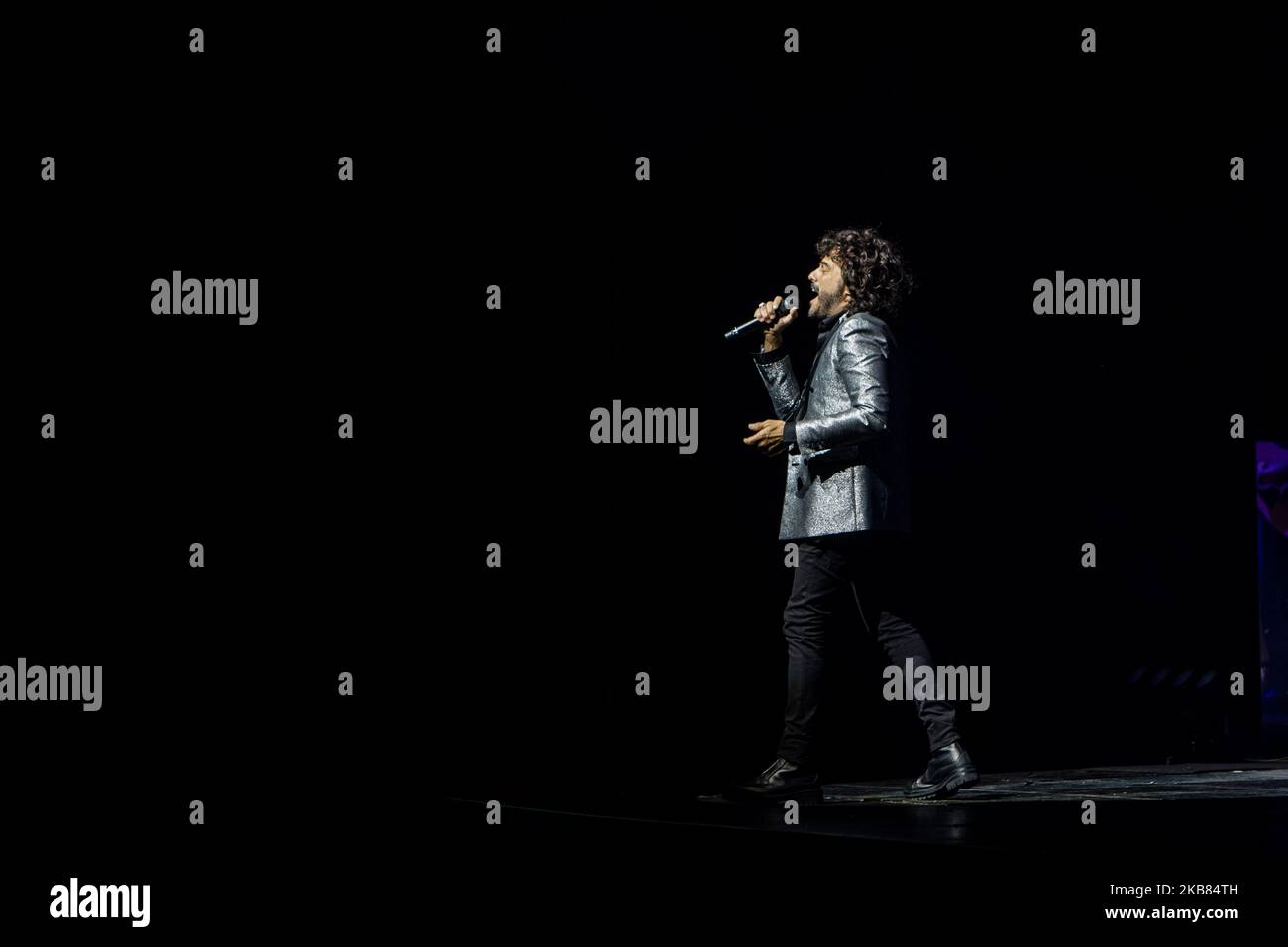 Francesco Renga performs live at Teatro degli Arcimboldi on October 11 ...