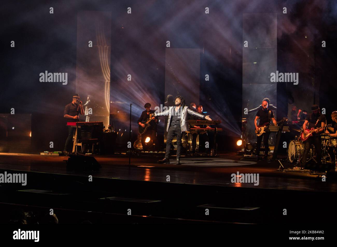 Francesco Renga performs live at Teatro degli Arcimboldi on October 11 ...