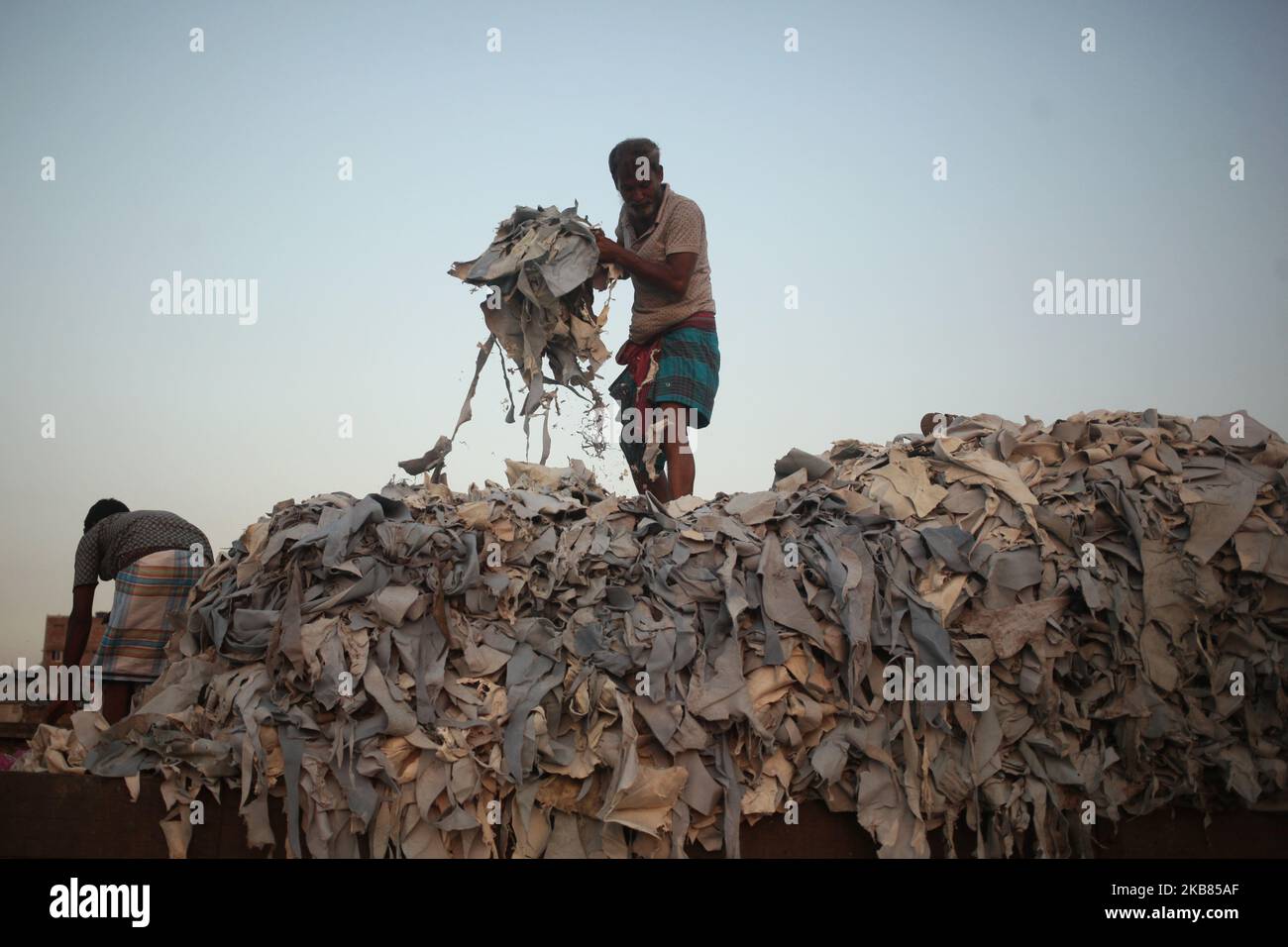Loading wastage leather pieces hi-res stock photography and images - Alamy