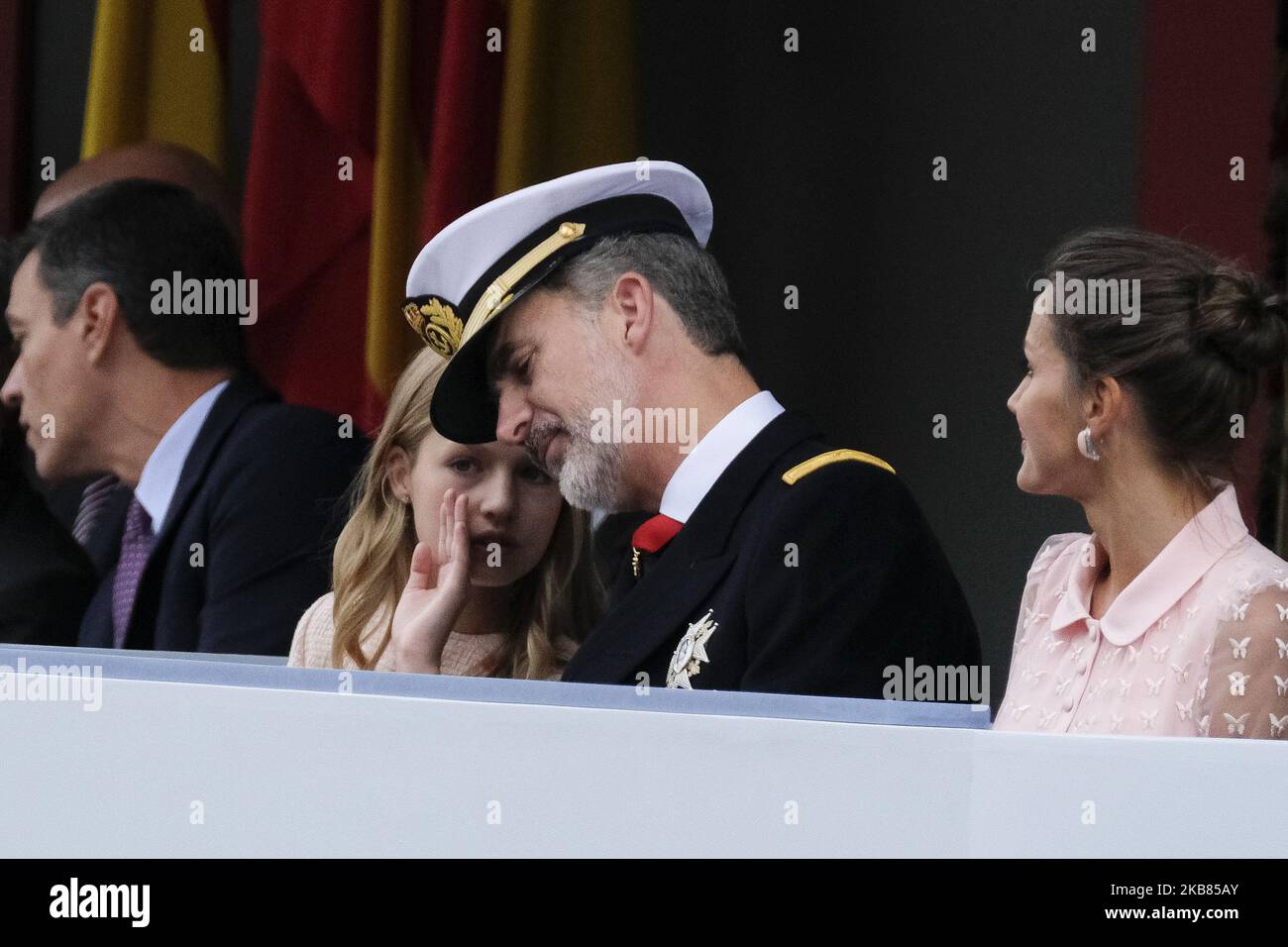ing Felipe of Spain and Princess Leonor of Spain attend the National ...