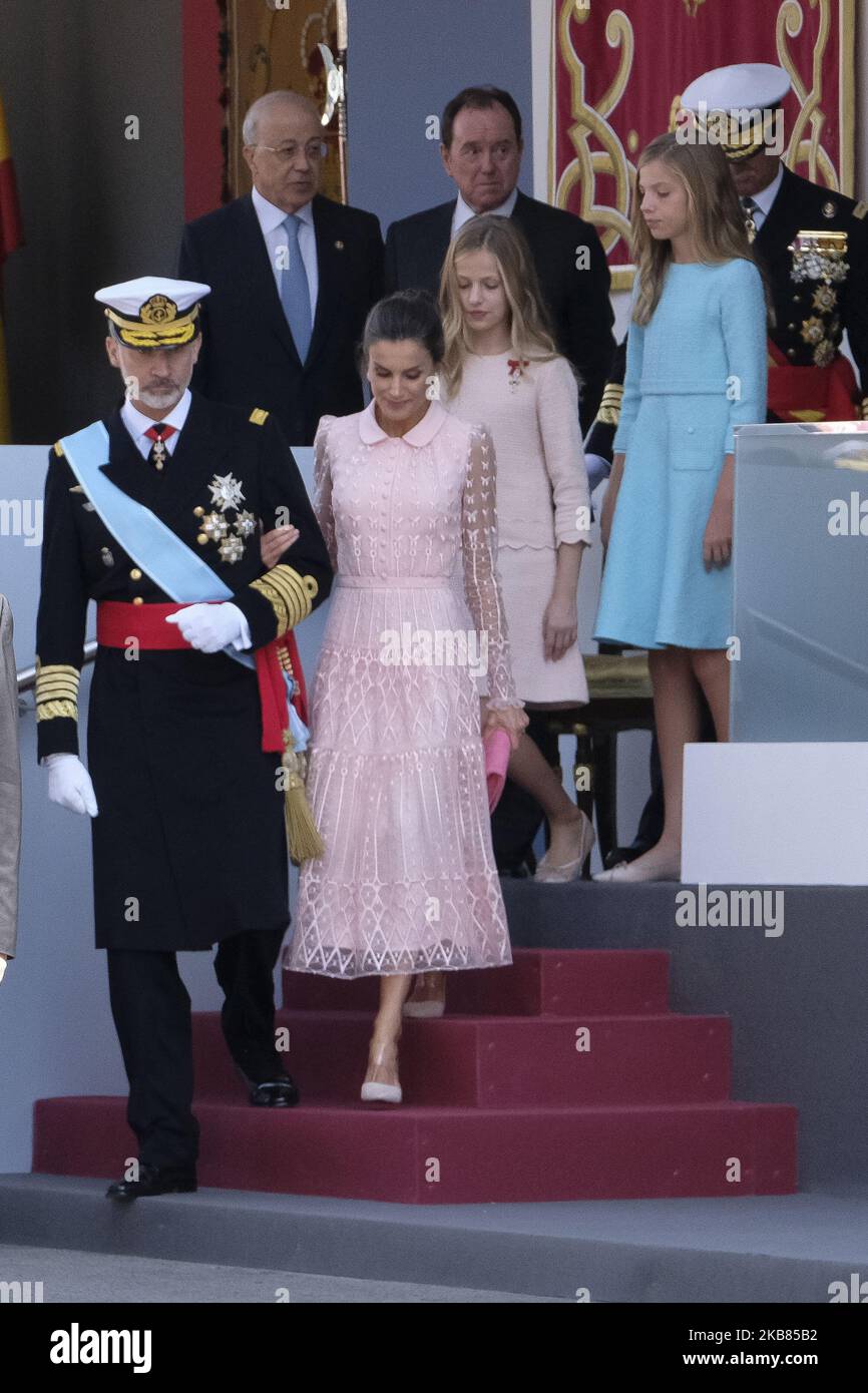 King Felipe of Spain, Queen Letizia of Spain, Princess Leonor and ...