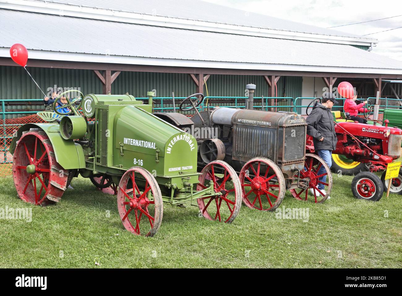 Antique tractors and farm equipment is displayed during the 175th ...