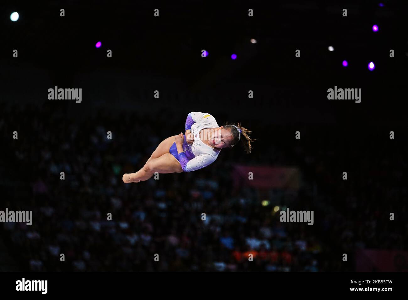 Qi Qi of China during vault for women at the 49th FIG Artistic ...