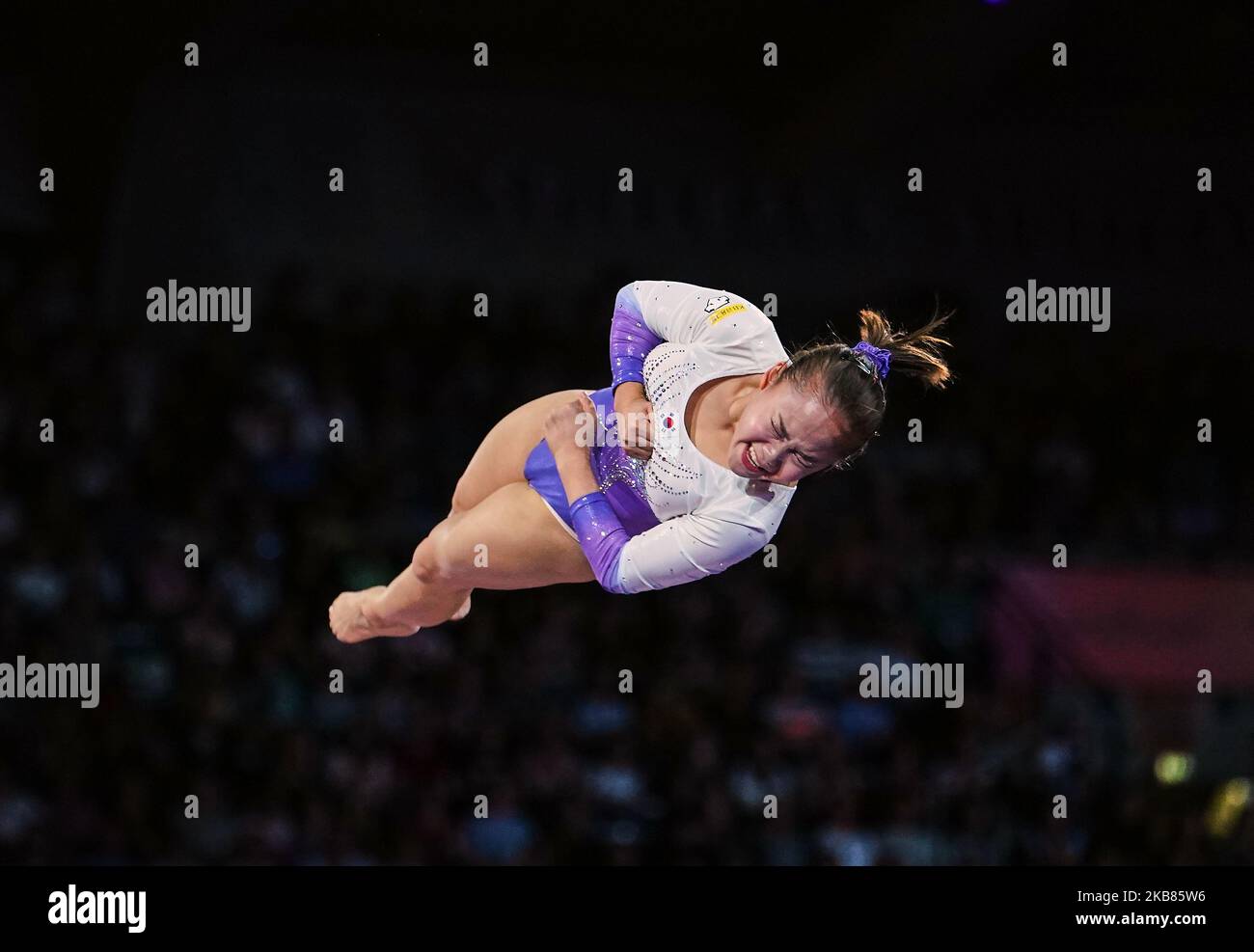 Qi Qi of China during vault for women at the 49th FIG Artistic ...