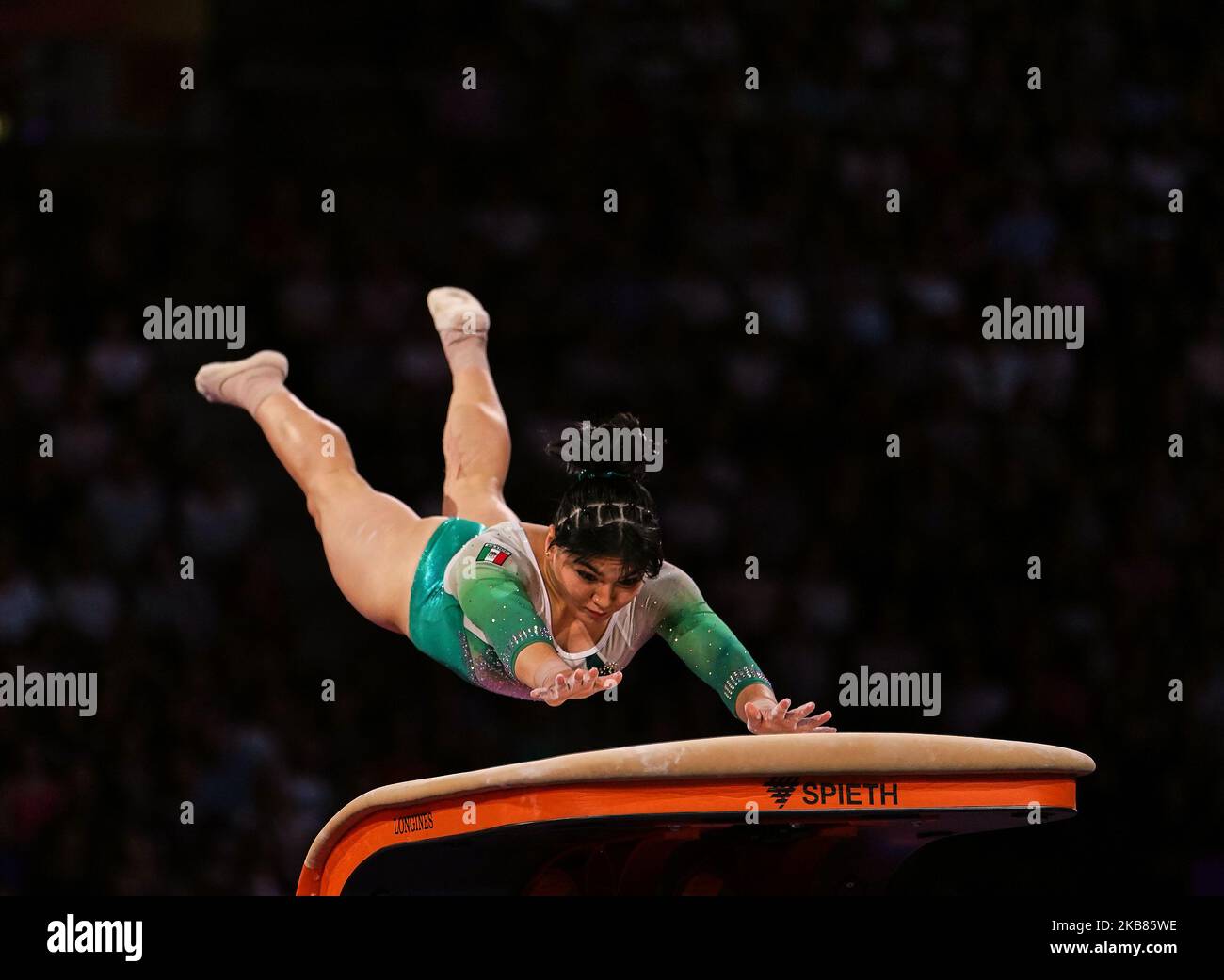 Alexa Moreno of Mexico during vault for women at the 49th FIG Artistic ...
