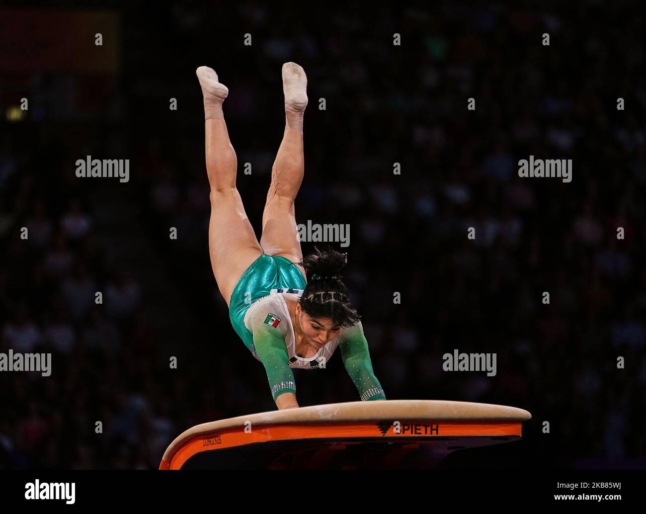 Alexa Moreno of Mexico during vault for women at the 49th FIG Artistic ...