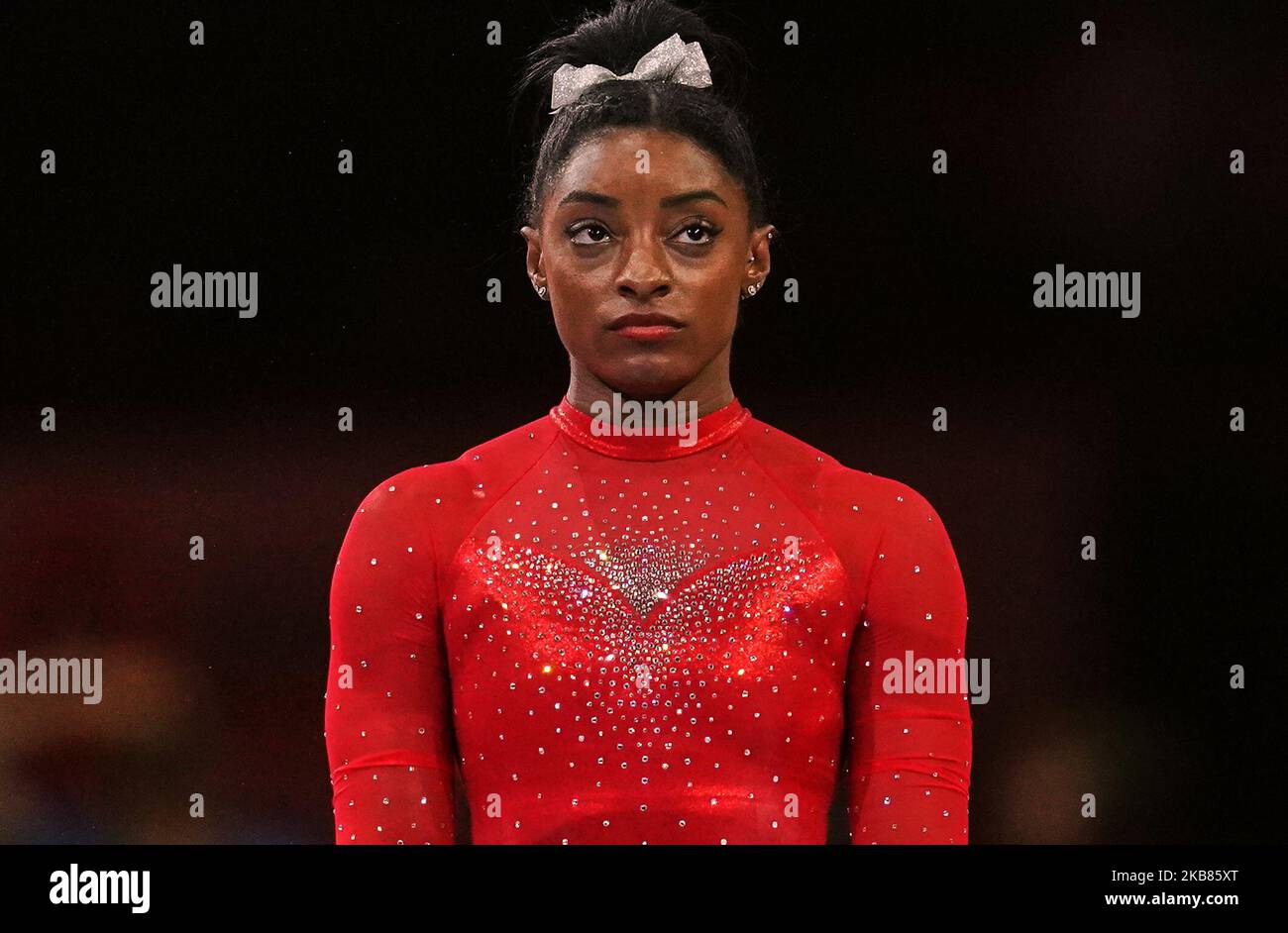 Simone Biles of United States of America during uneven bars for women ...