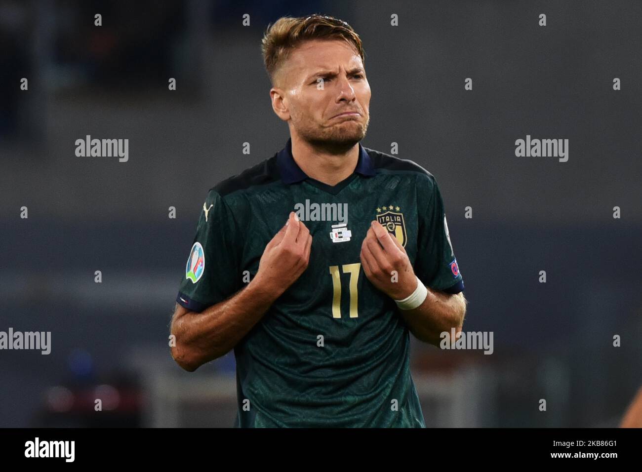 Ciro Immobile of Italia during the European Qualifiers match between ...