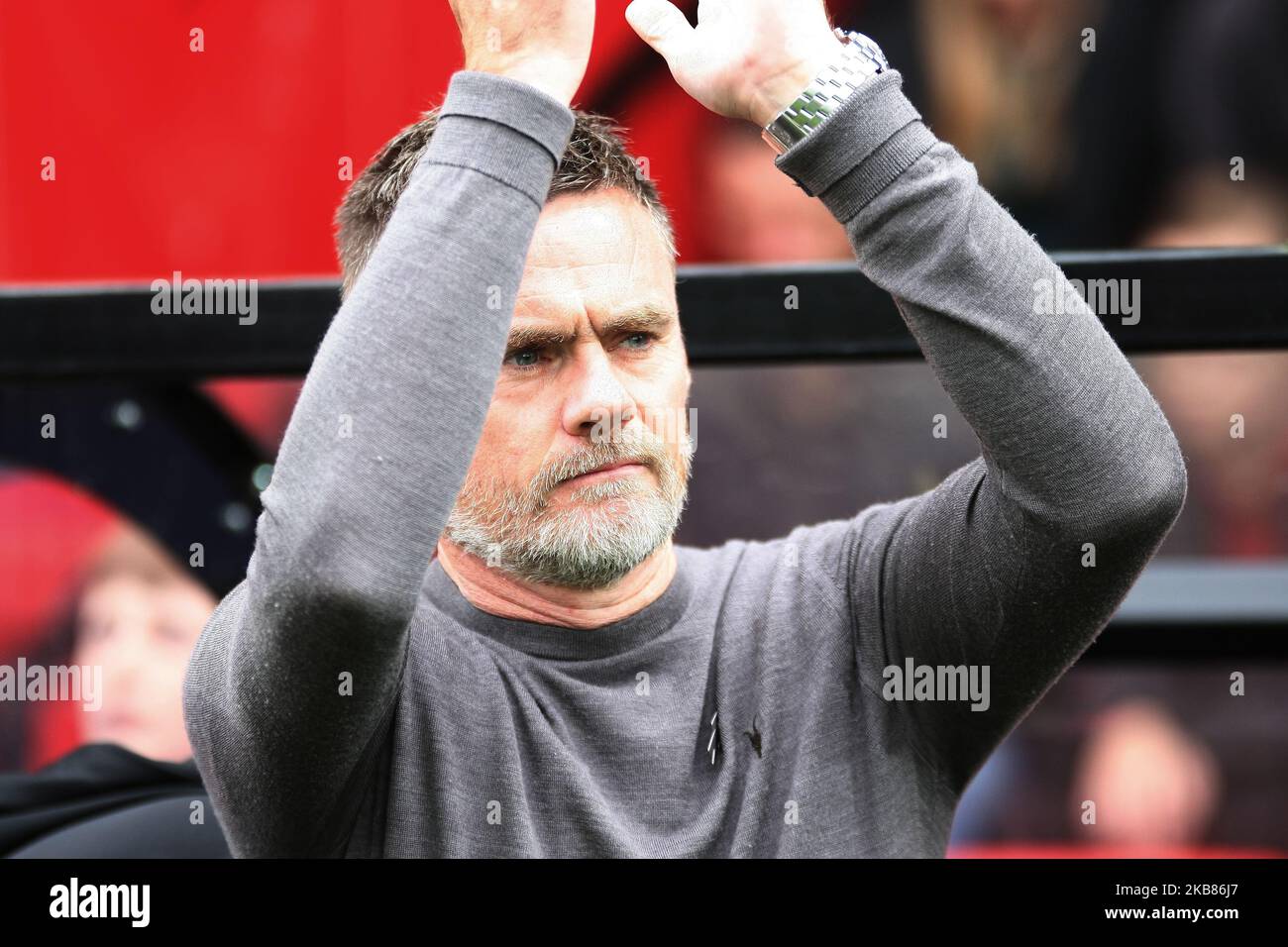Salford City Manager Graham Alexander during the Sky Bet League 2 match ...