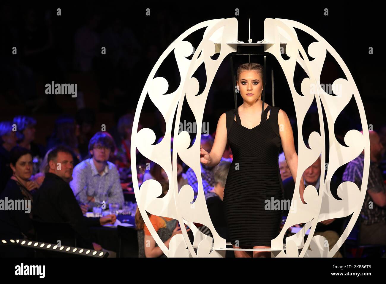 Model Paige Fea presents a creation titled 'Stuck in Nimbus' by ...