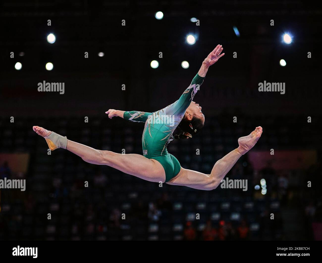 Tingting Liu of China during balance beam for women at the 49th FIG ...