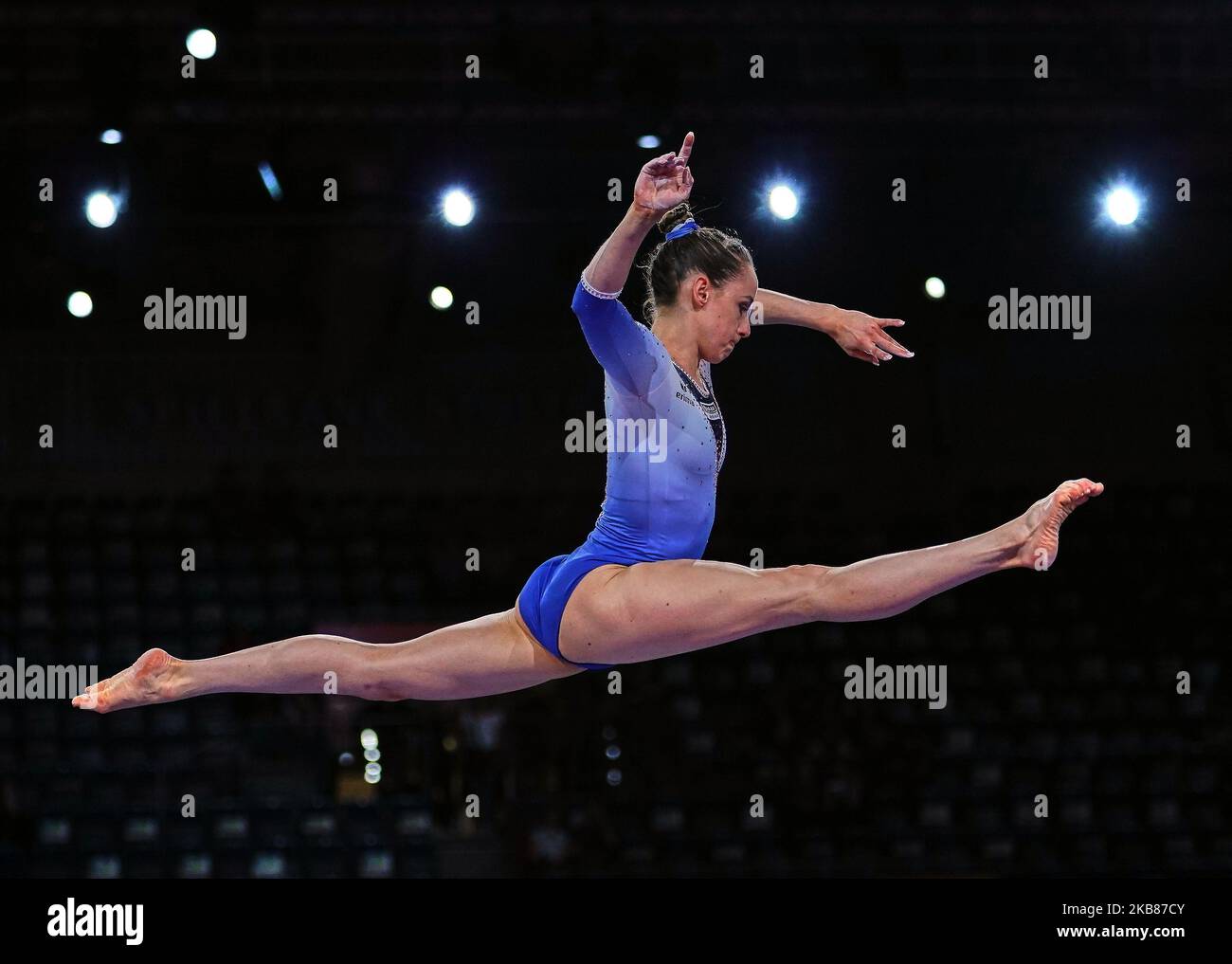 Sarah Voss of Germany during balance beam for women at the 49th FIG ...