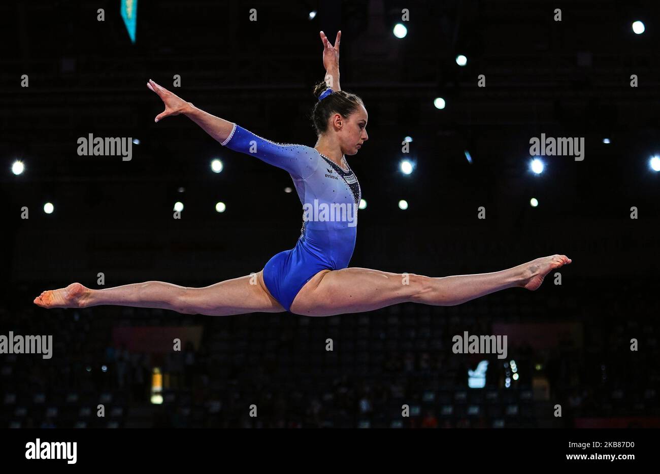 Sarah Voss of Germany during balance beam for women at the 49th FIG ...