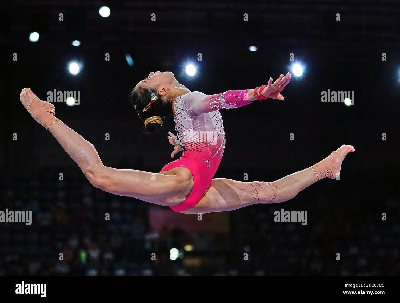Shijia Li of China during balance beam for women at the 49th FIG ...