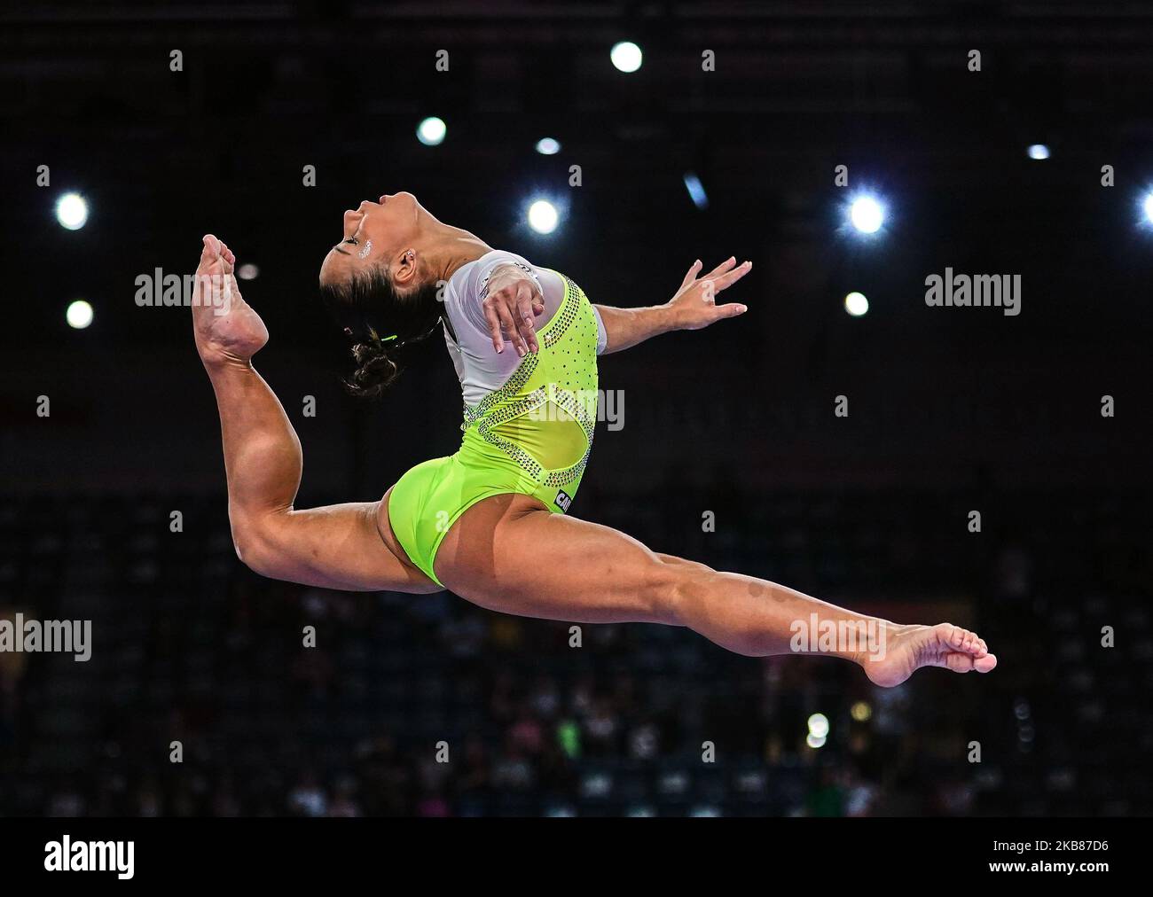 Flavia Saraiva of Brazil during balance beam for women at the 49th FIG ...