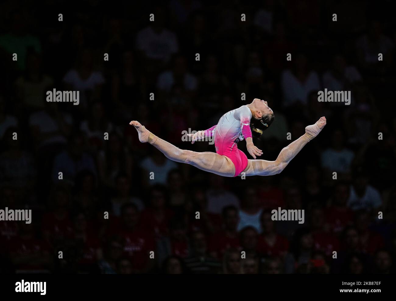 Shijia Li of China during balance beam for women at the 49th FIG ...