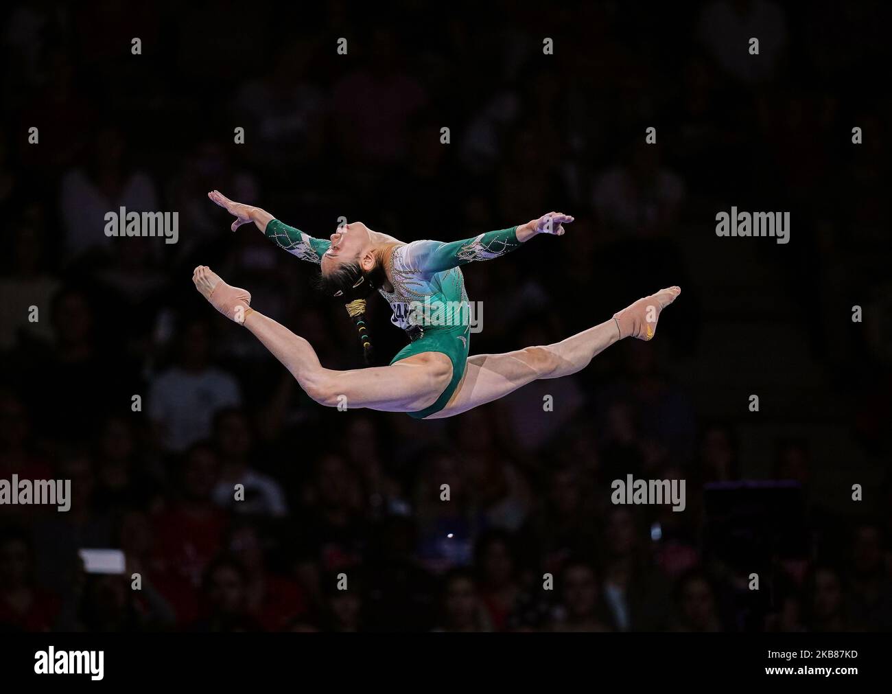 Tingting Liu of China during balance beam for women at the 49th FIG ...