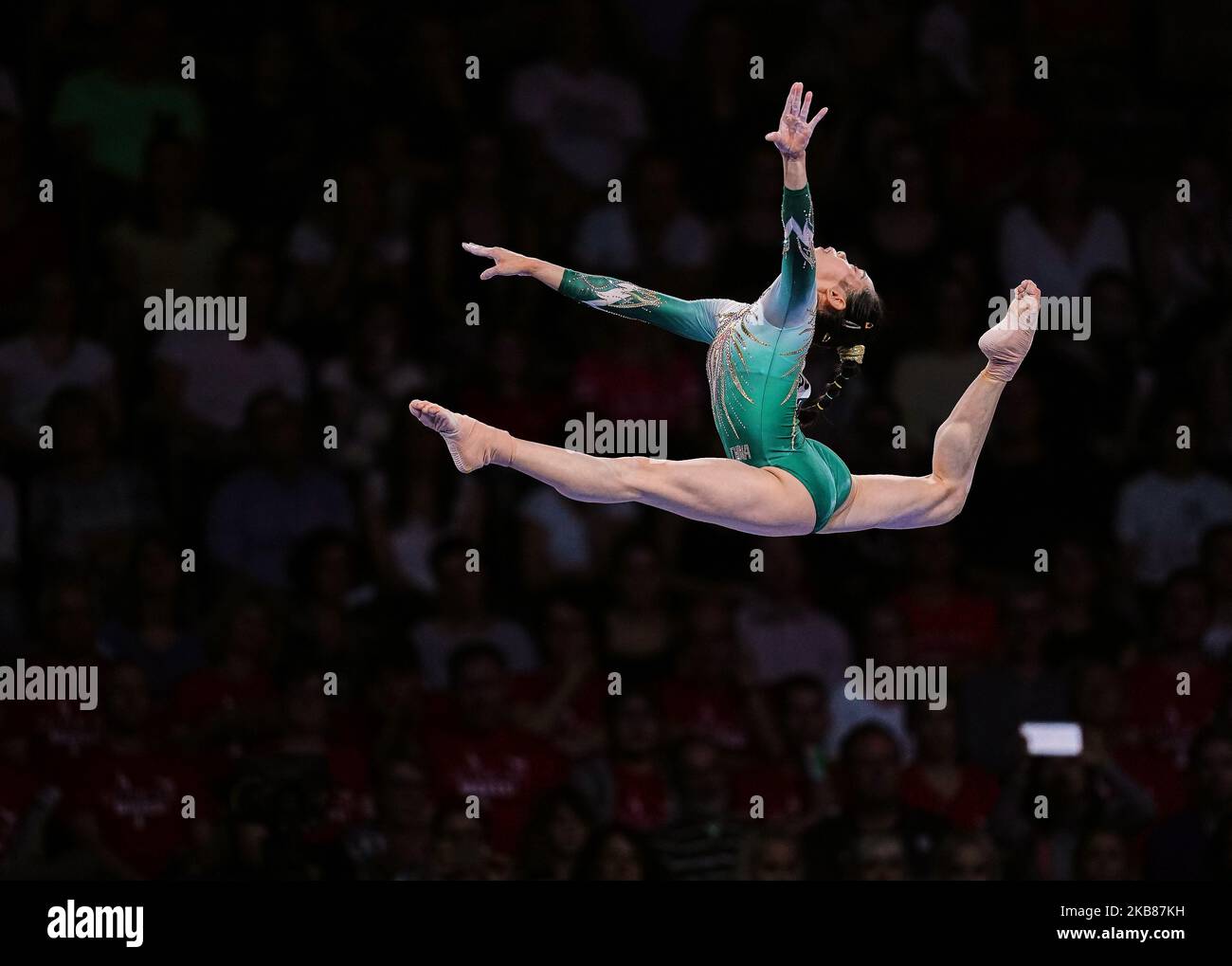 Tingting Liu of China during balance beam for women at the 49th FIG ...