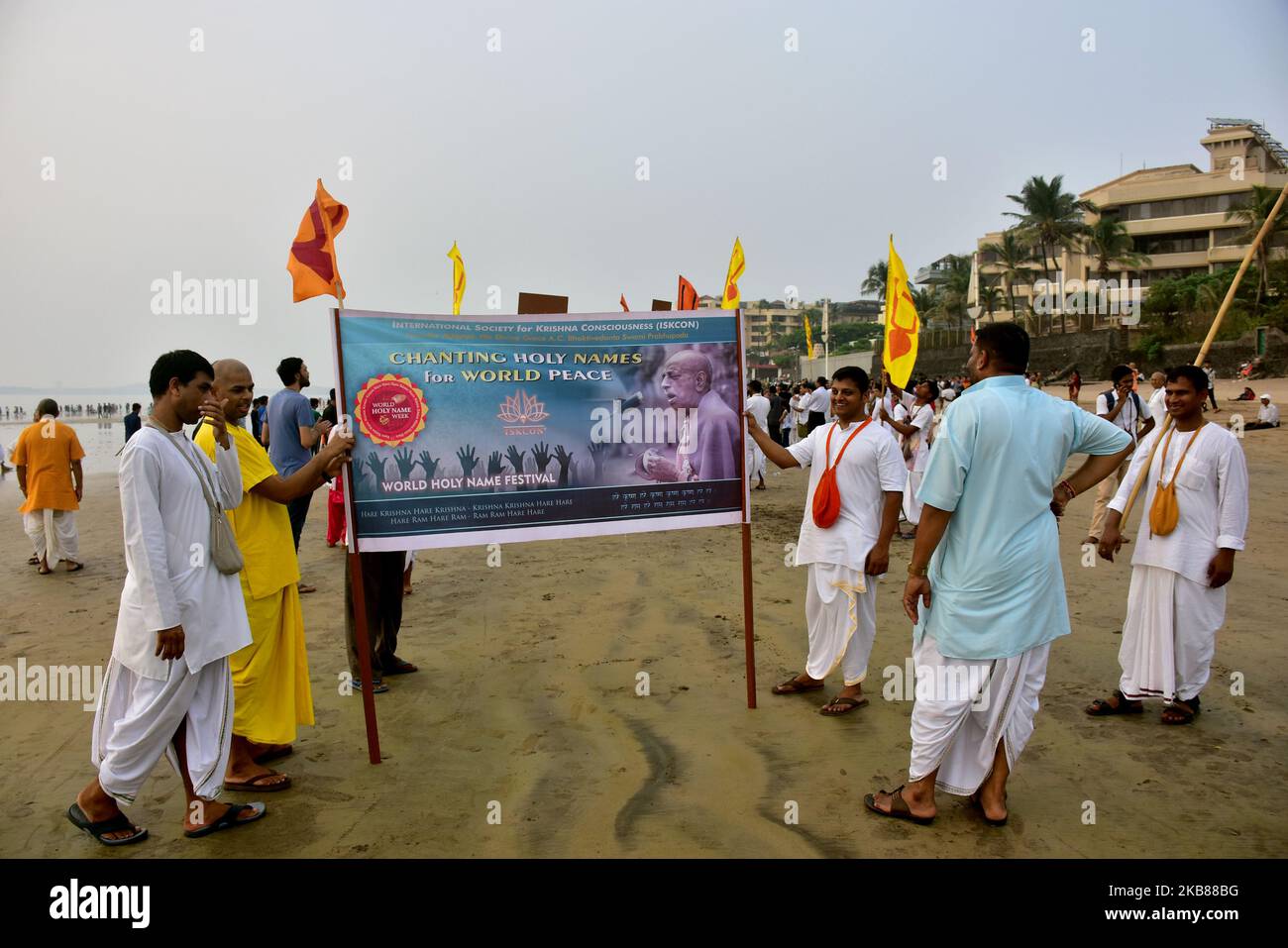 ISKCON devotee chanting Holy names for world peace during 'World Holy ...