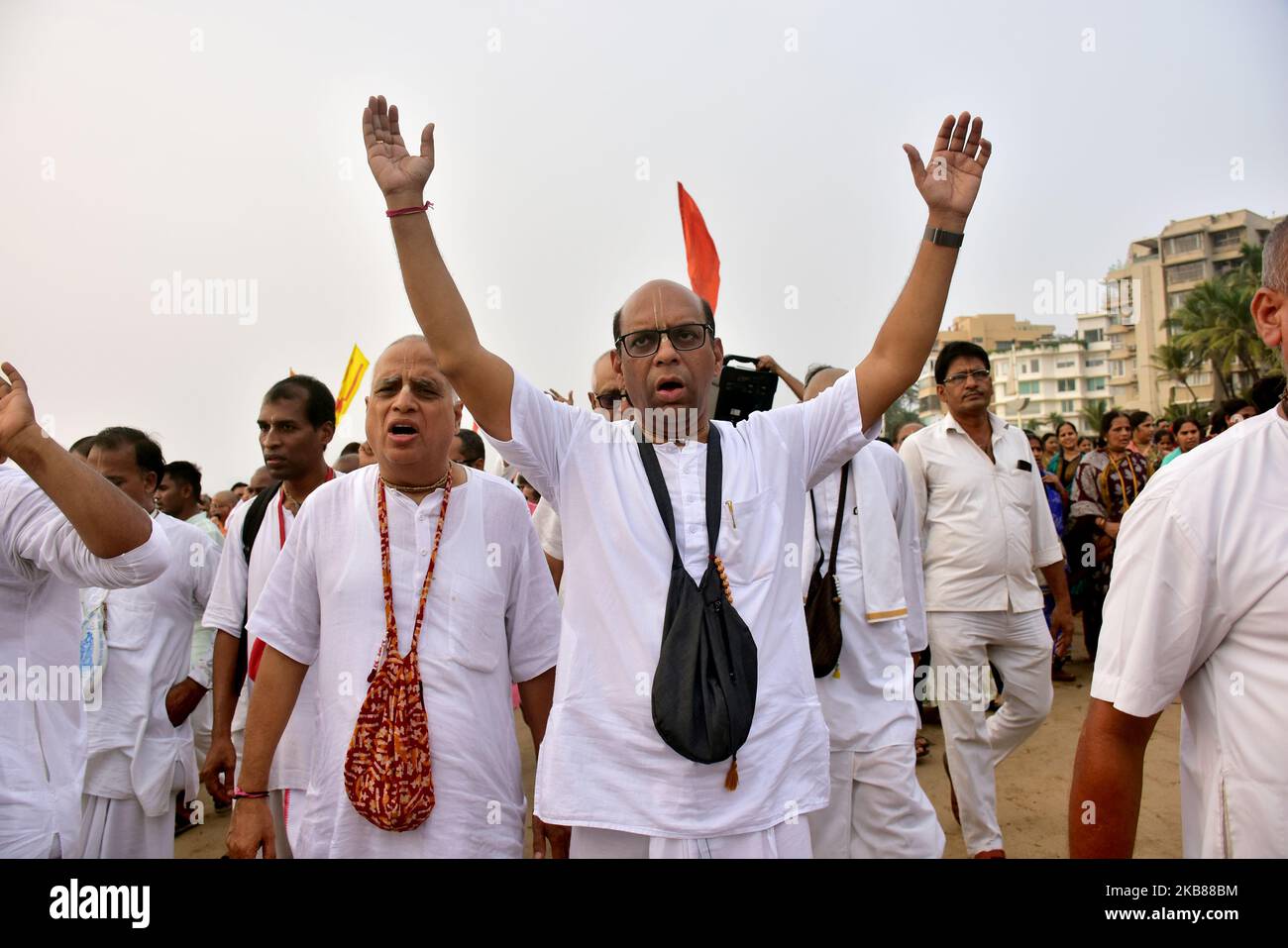 ISKCON devotee chanting Holy names for world peace during 'World Holy ...