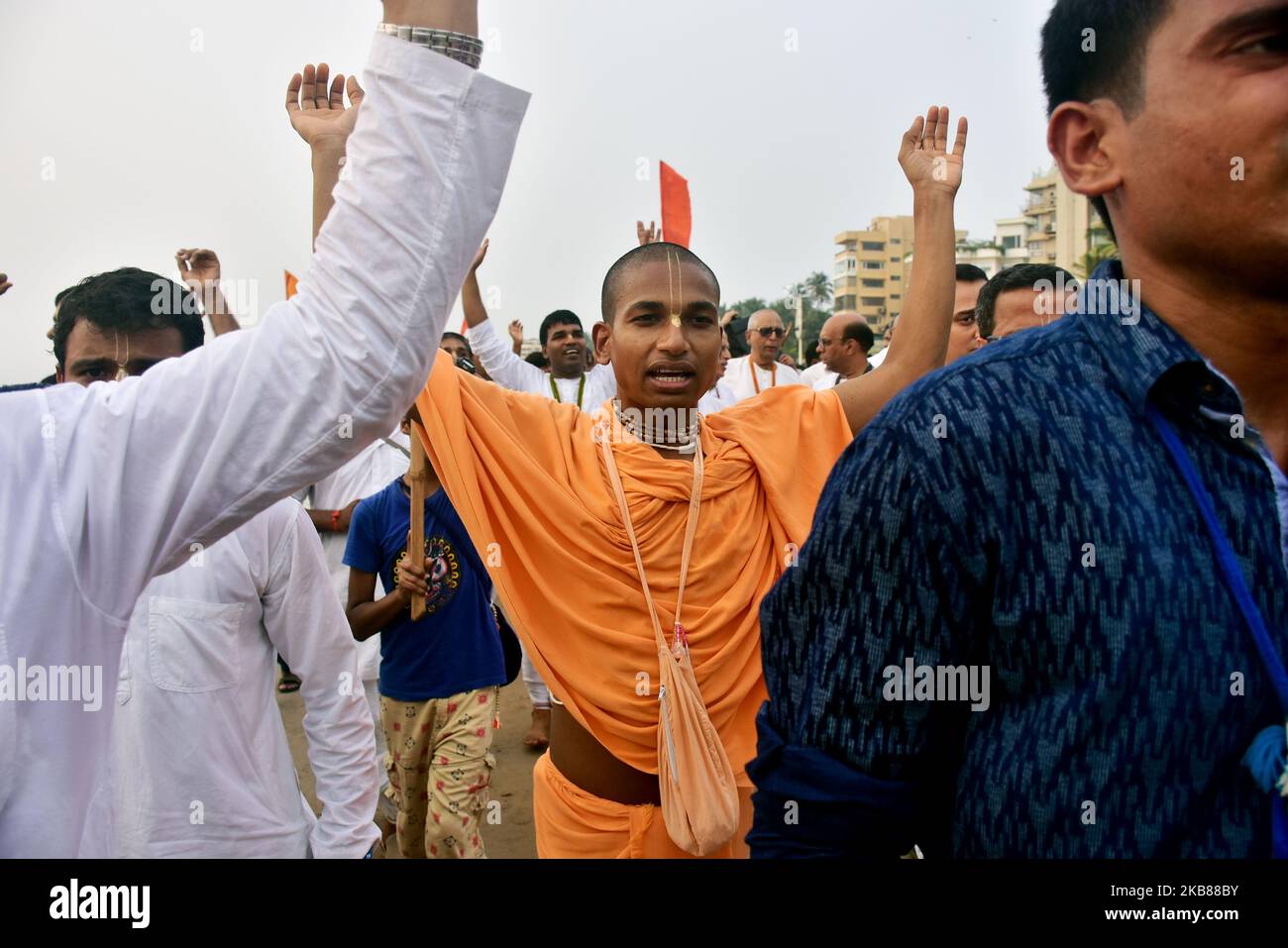 ISKCON devotee chanting Holy names for world peace during 'World Holy ...